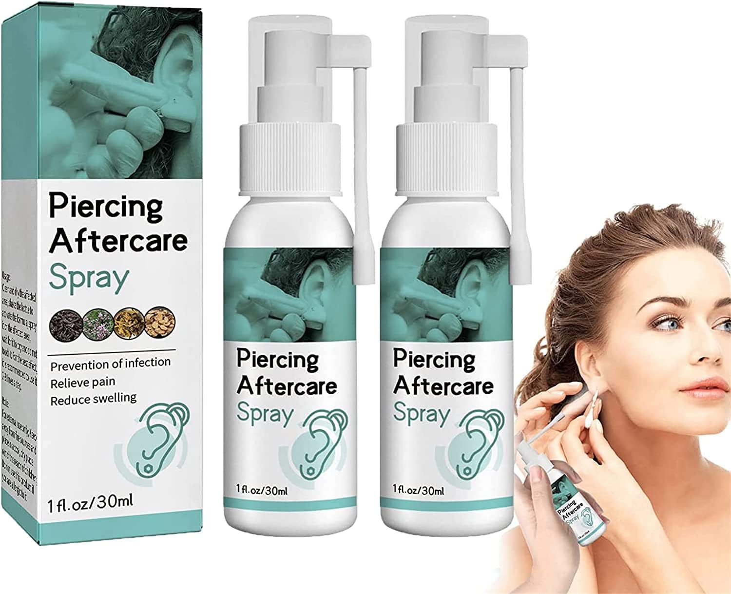 2Pcs GFOUK Anti Cochlear Blockage Removal Spray, Ear Wax Softener ...