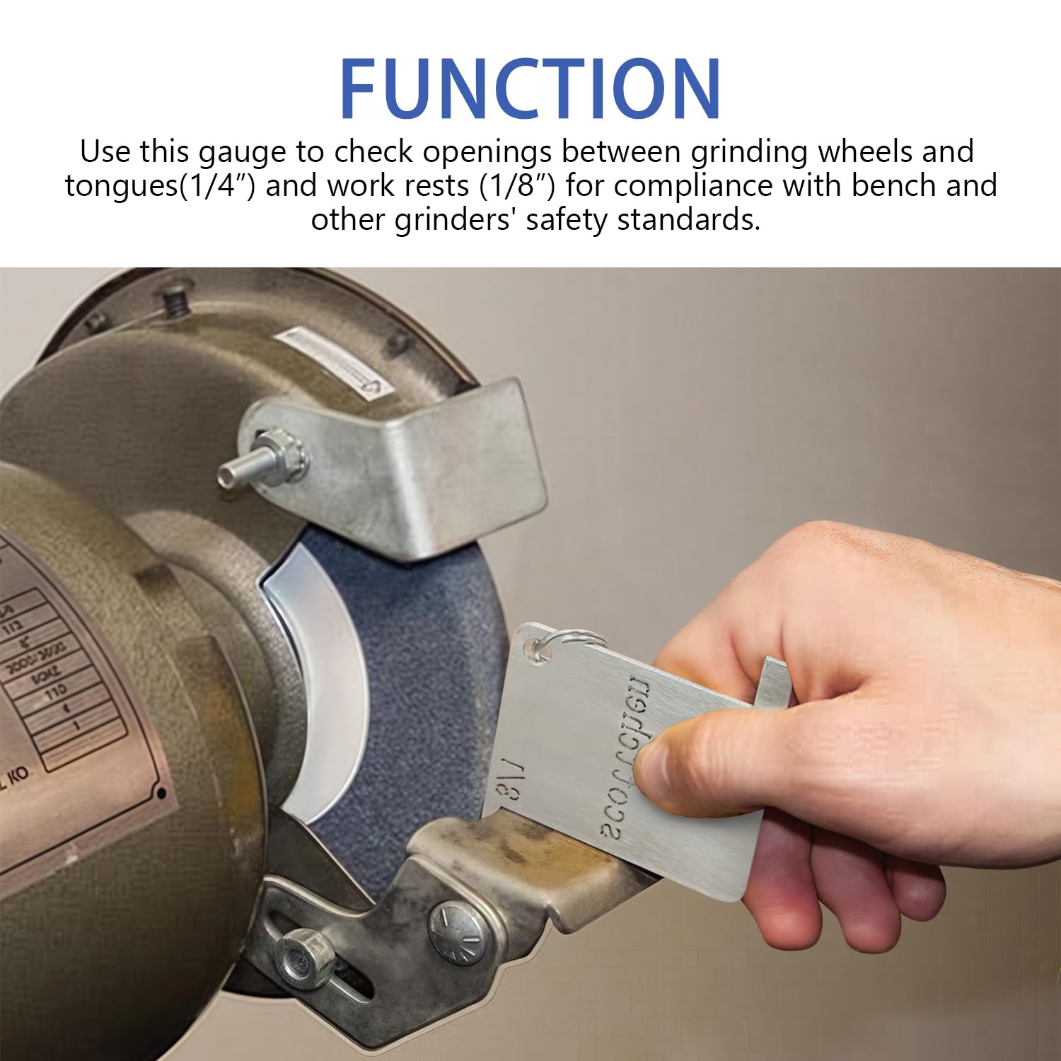 Snapklik.com : SCOTTCHEN Bench Grinder Safety Gauge, Stainless Steels ...