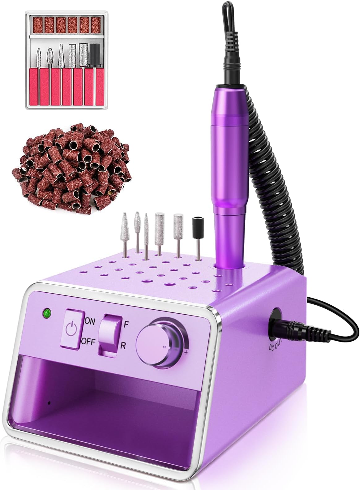 Amazon.com: Subay Nail Drill Machine Electric File, Portable for ...