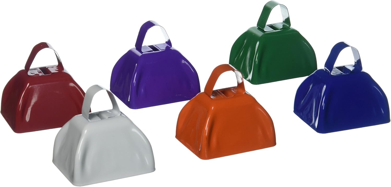 Amazon.com: Fun Express Assorted School Color Cowbells (1 Dozen) - Bulk ...
