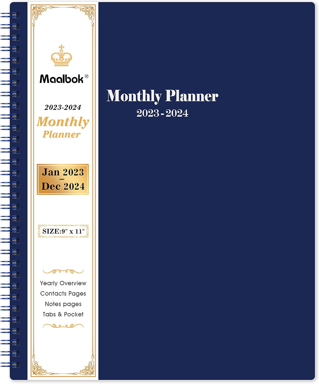Monthly Planner 2023-2024 - Monthly Calendar 2023-2024 with Two-Side ...