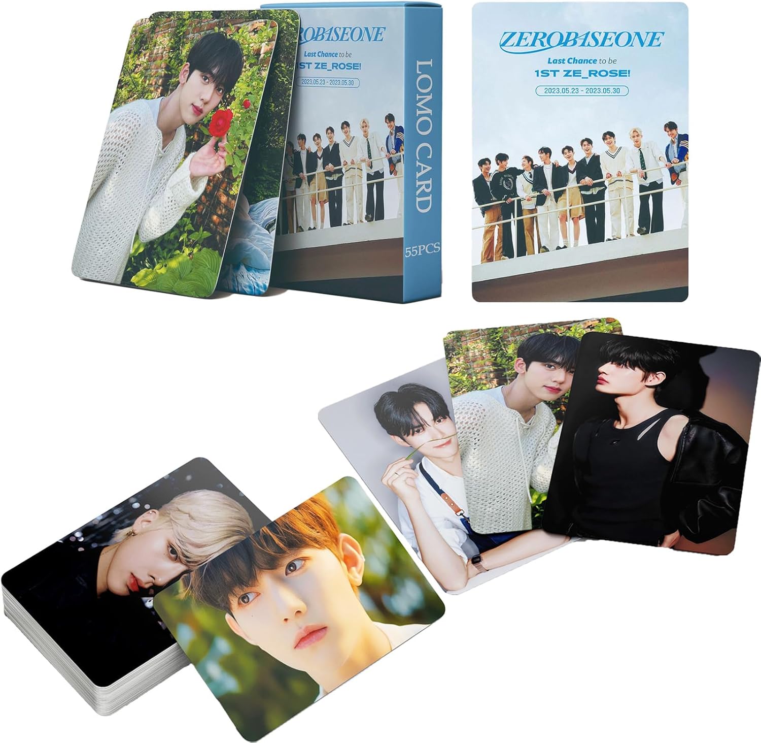 Amazon.com : FOURBOM 55Pcs ZEROBASEONE Photocard ZB1 Postcards ...