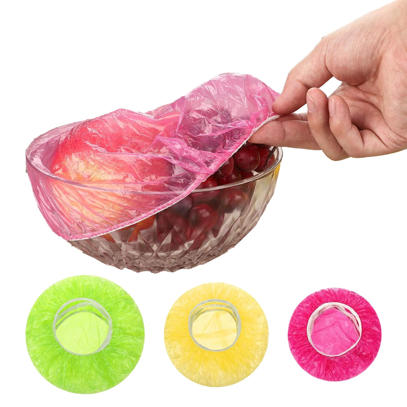 Amazon.com: BuRuiJi 60PCS Reusable Elastic Food Bowl Storage Covers ...