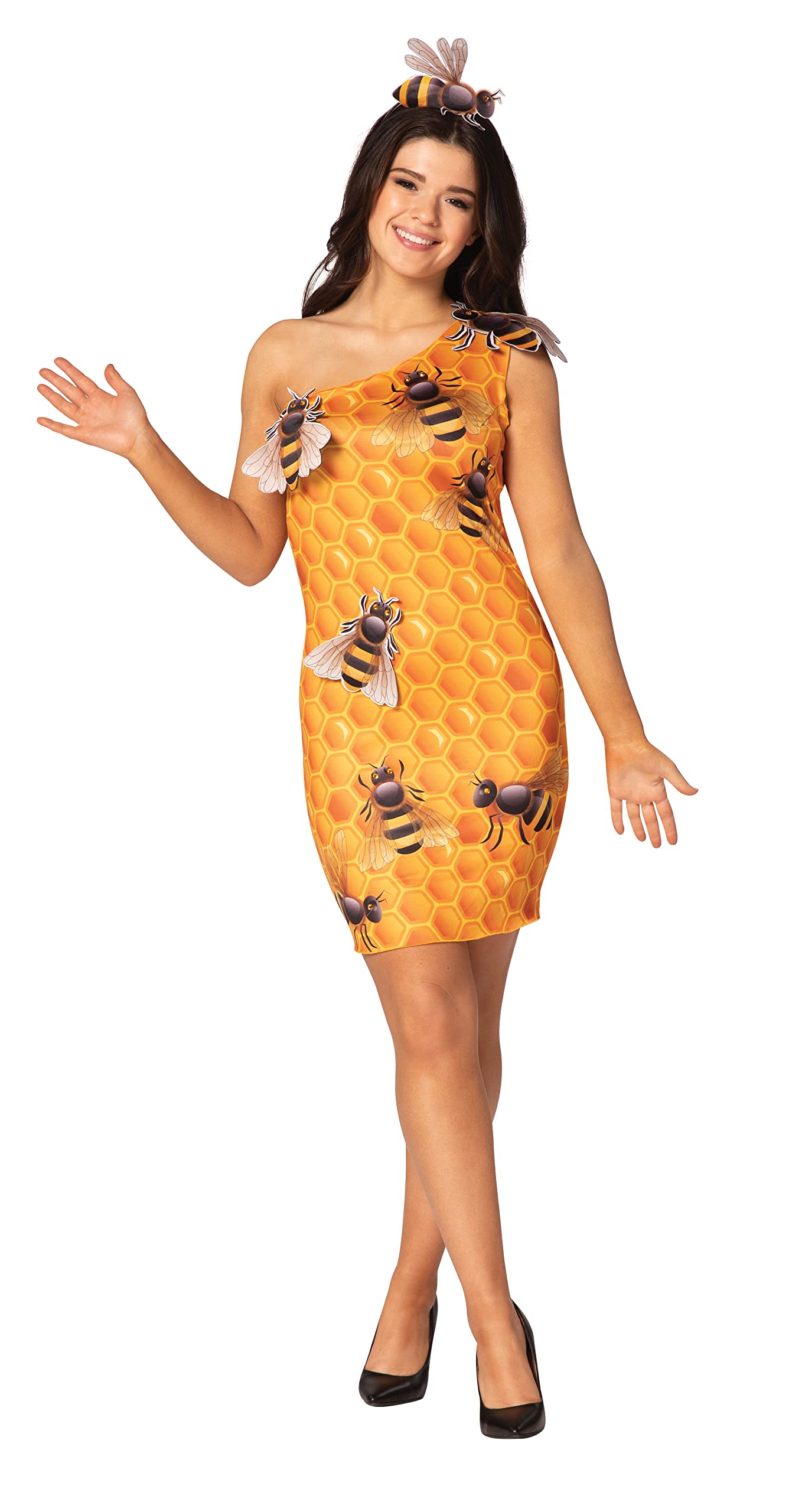 Amazon.com: Rasta Imposta Honey Comb Dress Costume Honeypot Honeycomb ...