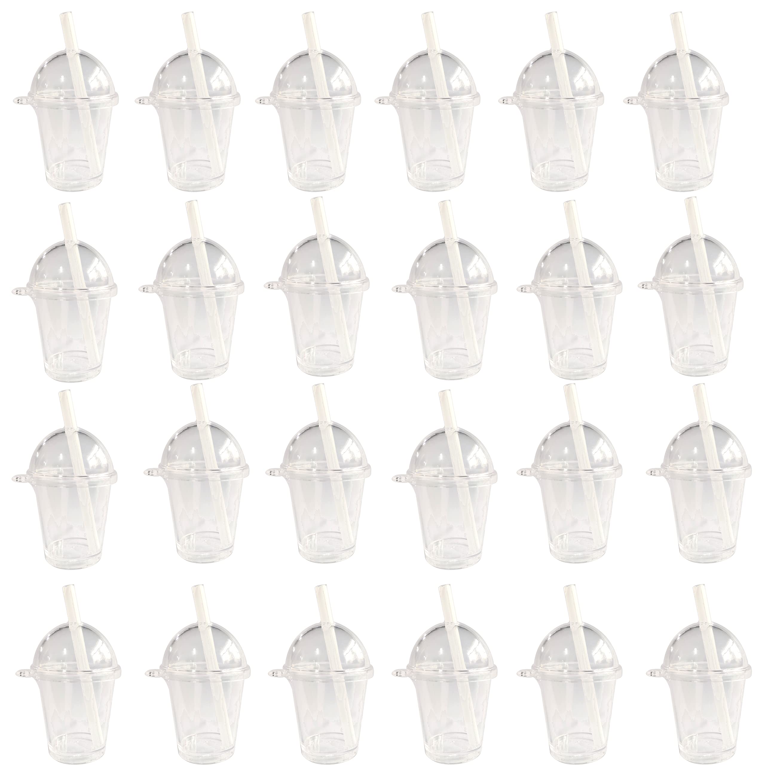Amazon.com: NWFashion 30PCS Plastic Mini Coffee Cups Transparent Mousse ...