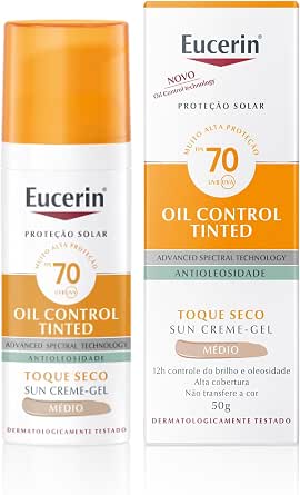 Protetor Solar Eucerin Sun Oil Control Tinted FPS 70 – 50g Médio ...