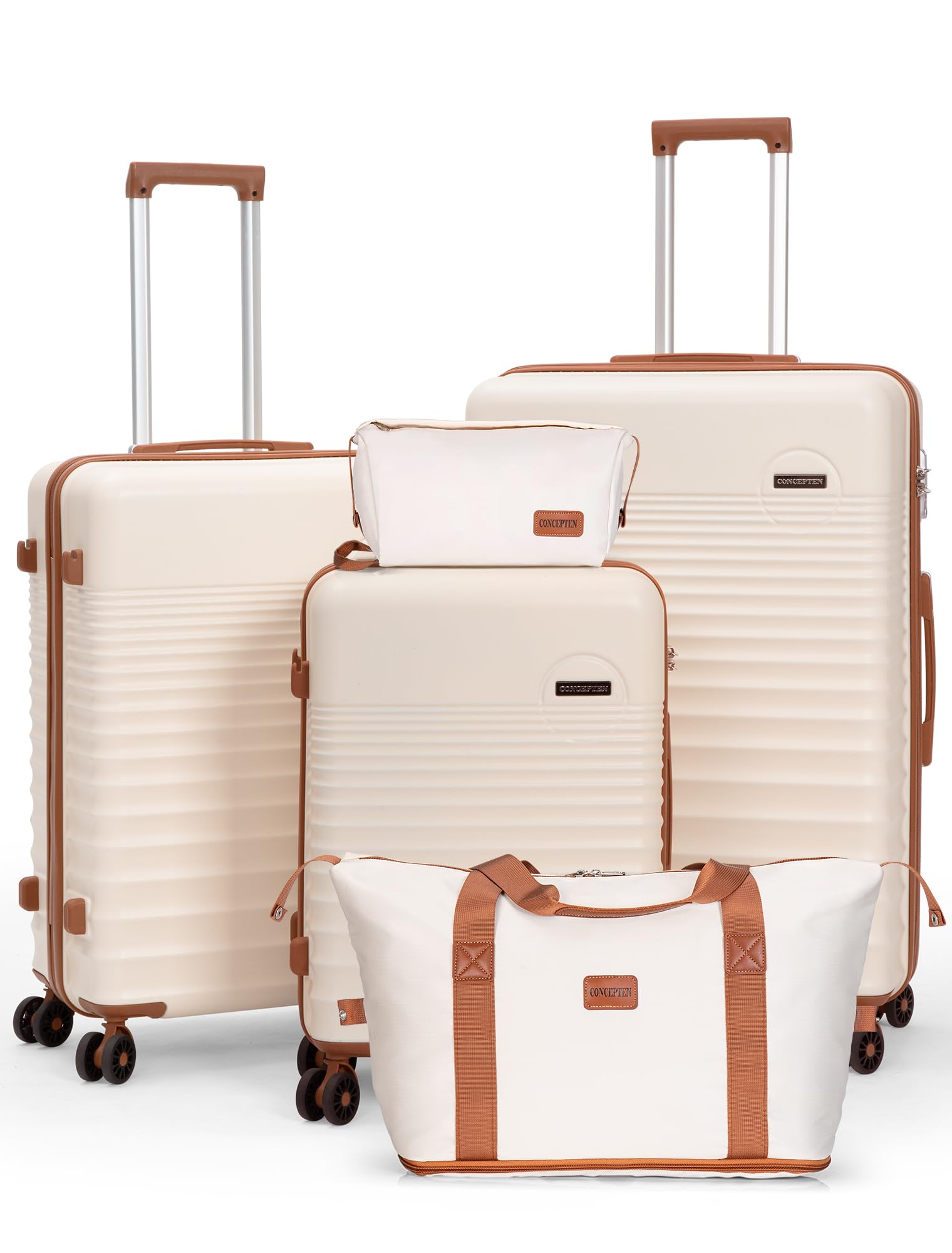 Amazon.com | CONCEPTEN Luggage Sets 5 Piece, Suitcases with Wheels ...