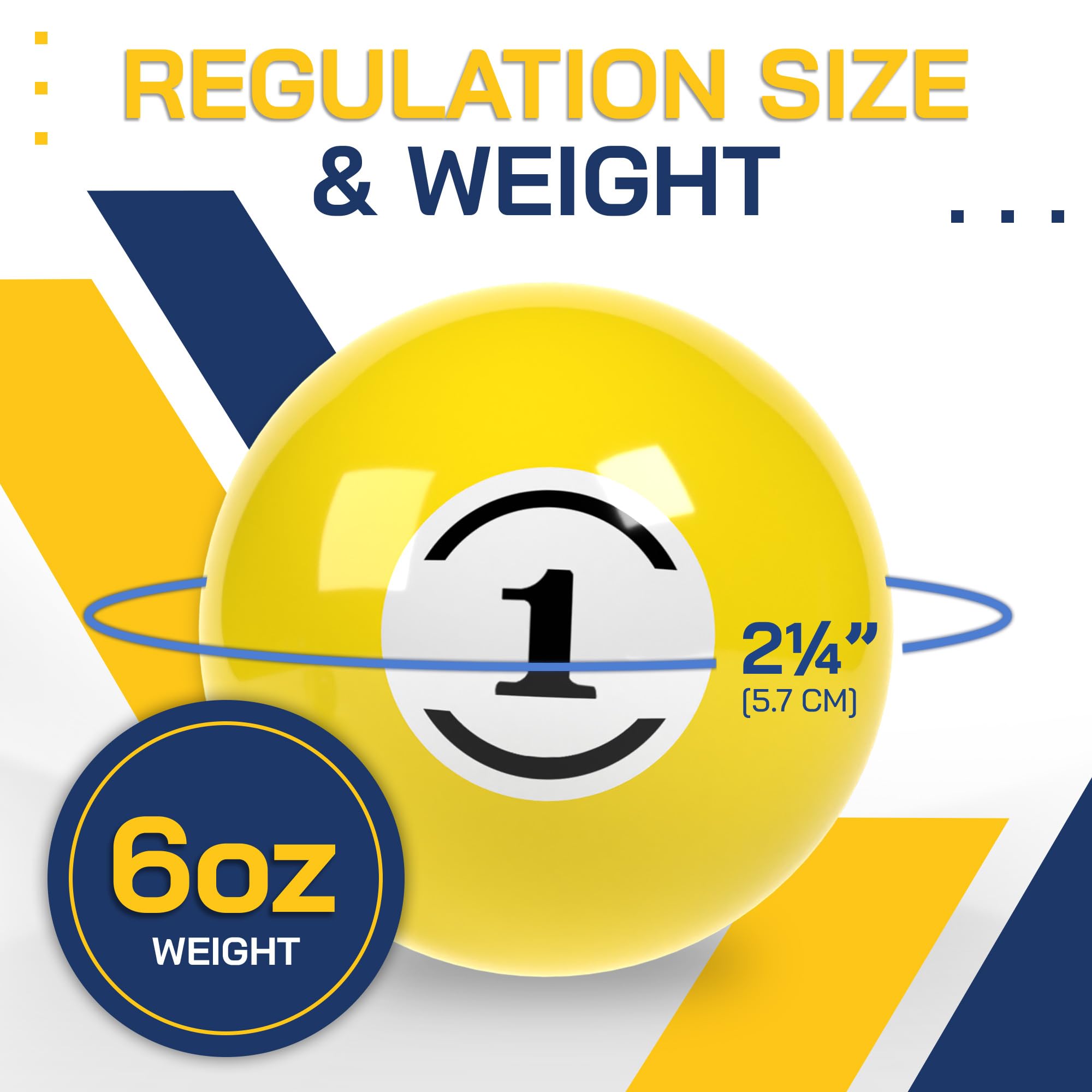 Mavrox Billiard Balls Set of 16 – Premium Polyester Resin Billiards ...