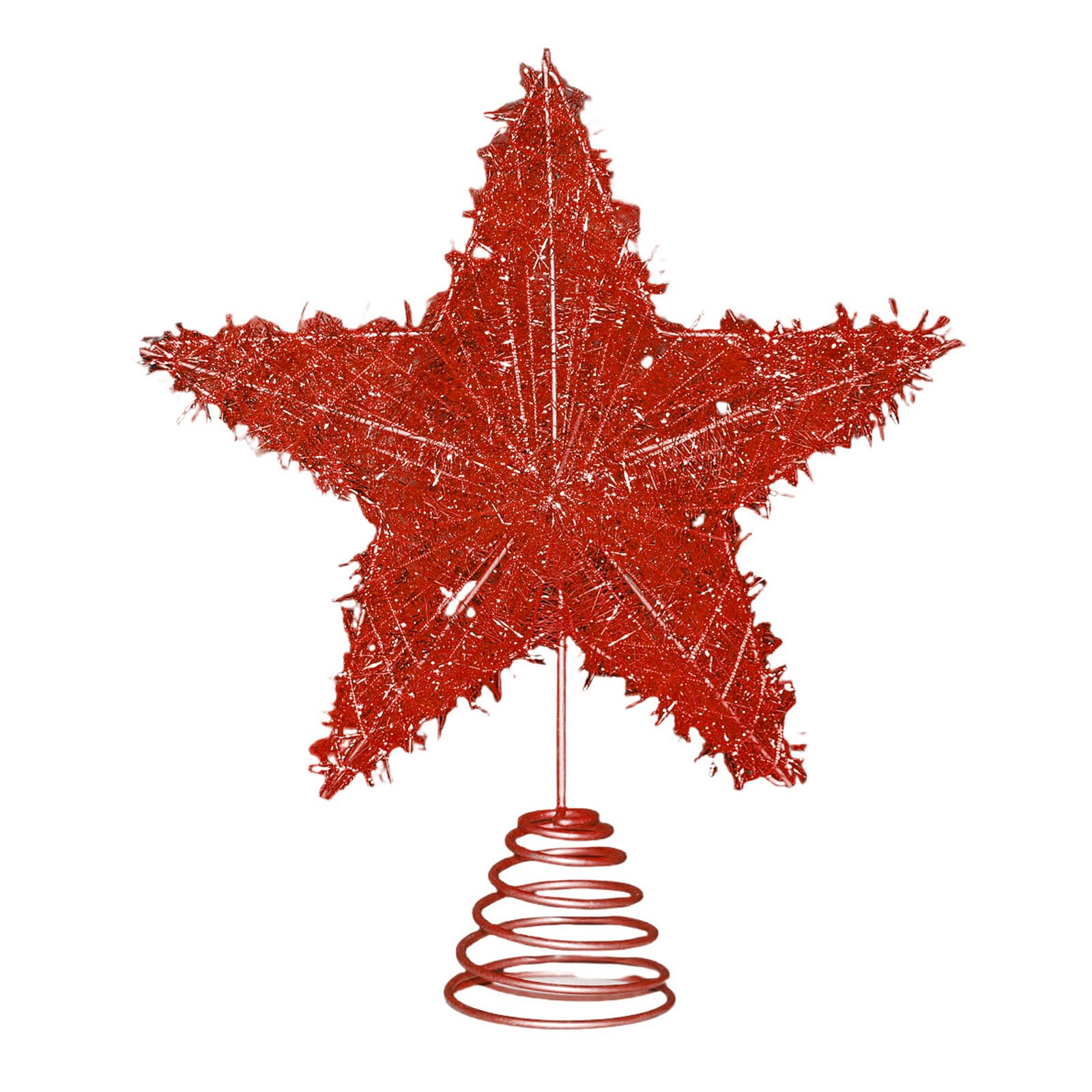 Amazon.com: Light Up Christmas Star Tree Topper Shiny Christmas Tree ...