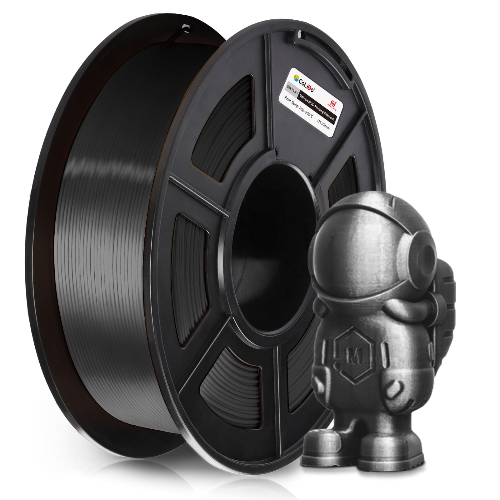 COLIDO PLA Silk Filament 1.75mm PLA 3D Printer Filament, 1kg Cardboard ...