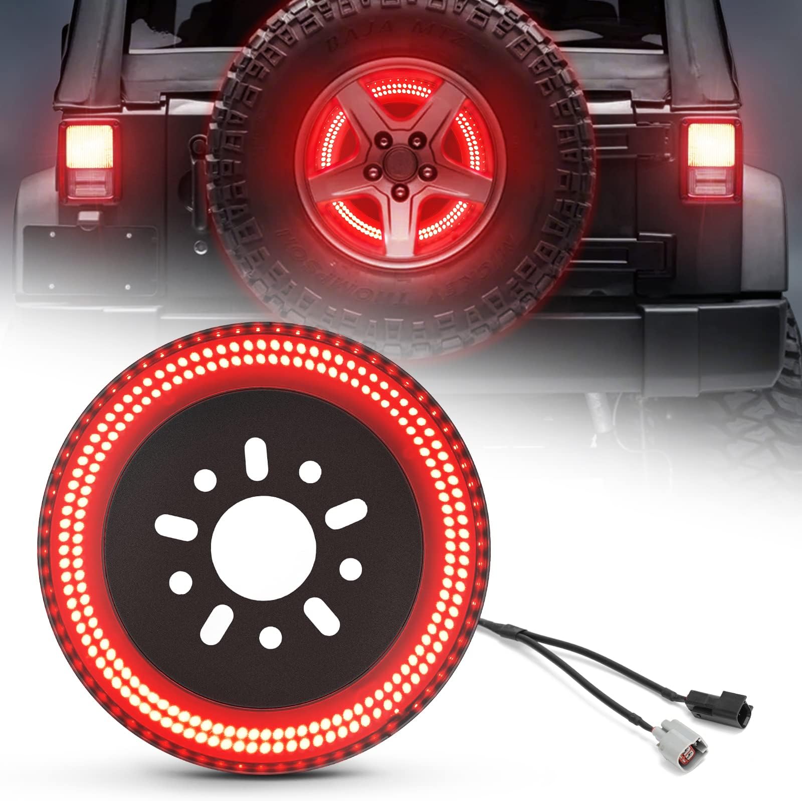 Amazon.com: XLANJINGJ Spare Tire Brake Light Wheel Light LED 3rd Third ...
