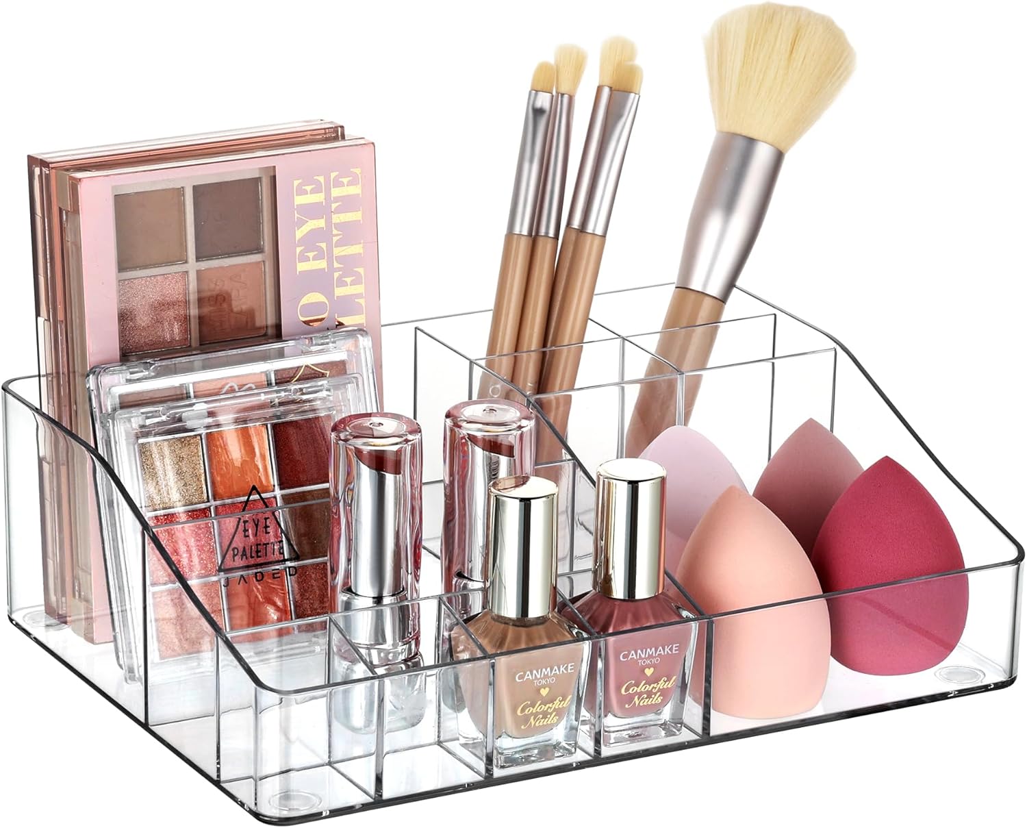 Amazon.com: Vtopmart 1 Tier Clear Makeup Organizer, Cosmetic Storage ...