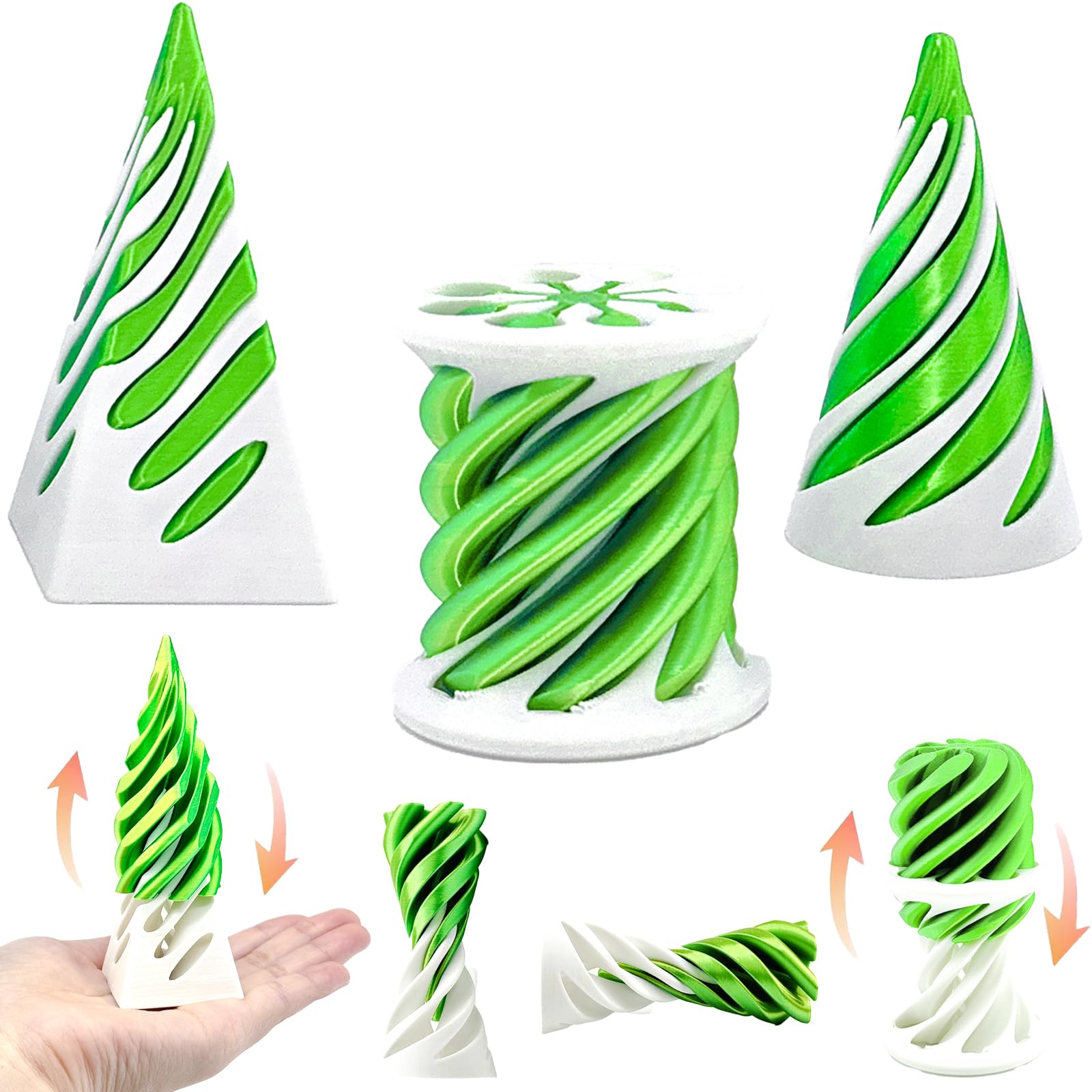 Amazon.com: 3 Packs Impossible Cone,Spiral Cone Fidget Toy Impossible ...