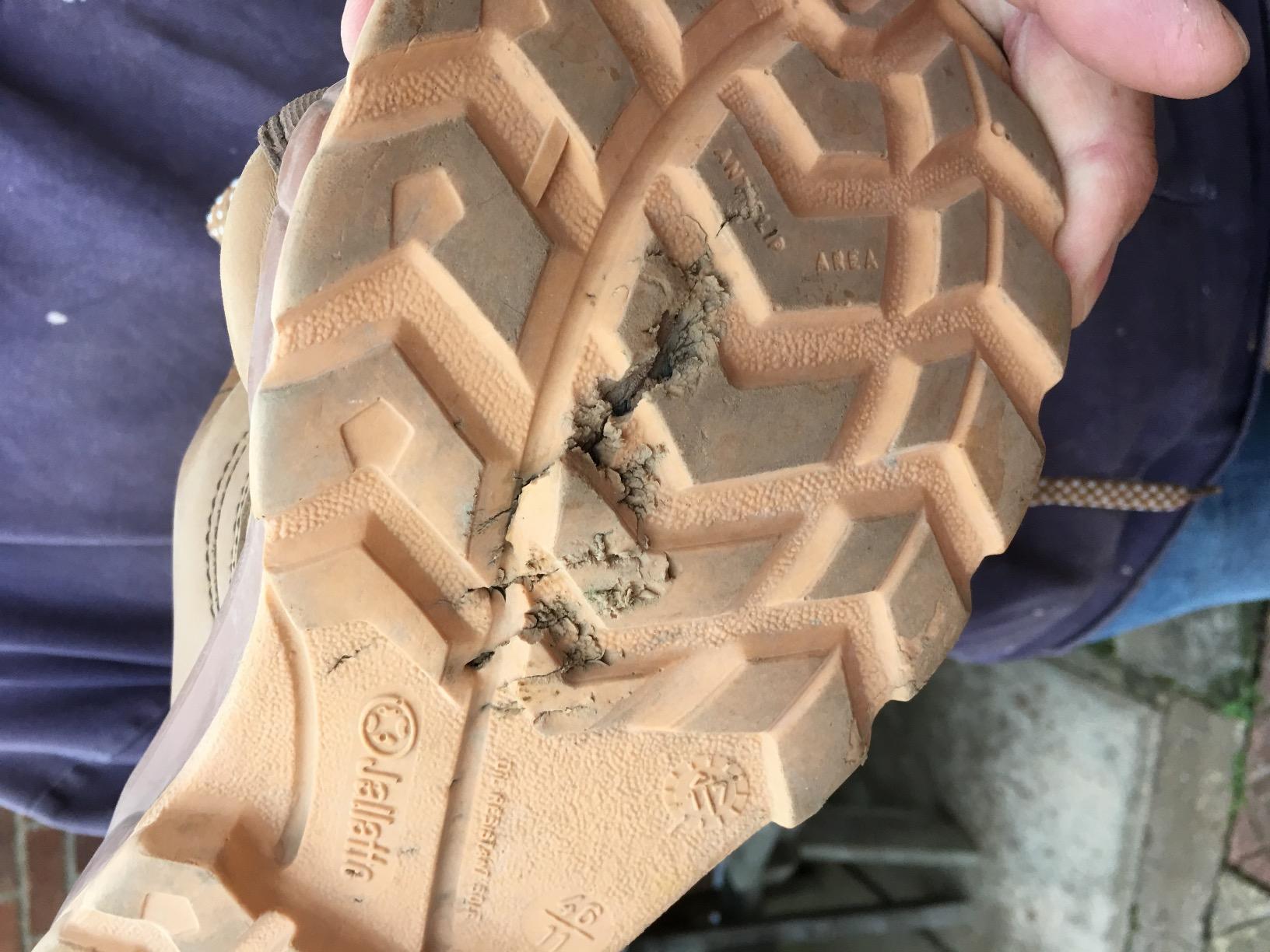 JALLATTE Jalborg J0701 Hi Leg Mens Tan Brown Toe Cap Midsole Safety ...