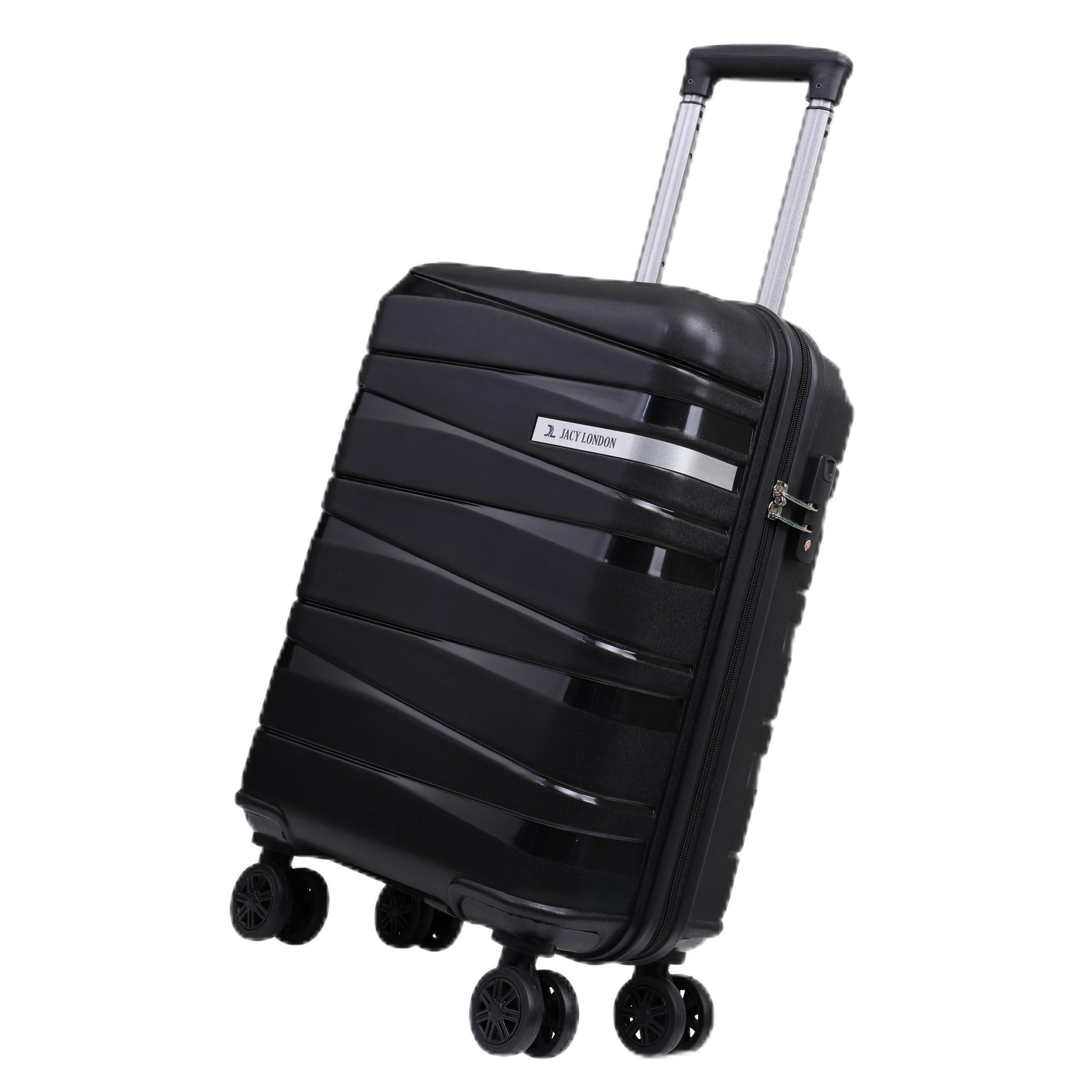 Buy JACY LONDON Hard Sided PP 8 Wheel Spinners, with Telescopic Steel ...