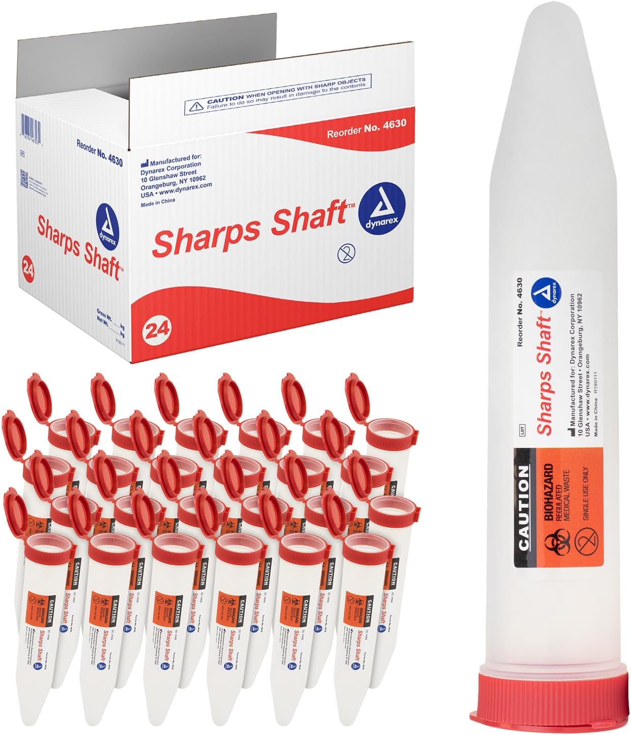 Amazon.com: Dynarex Transportable Sharps Container - Small Sharps ...