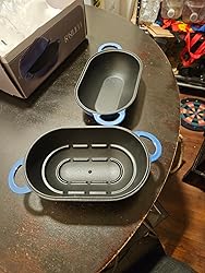 Amazon.com: Enameled Cast Iron Bread Oven (Blue), Non-Stick Single Loaf ...