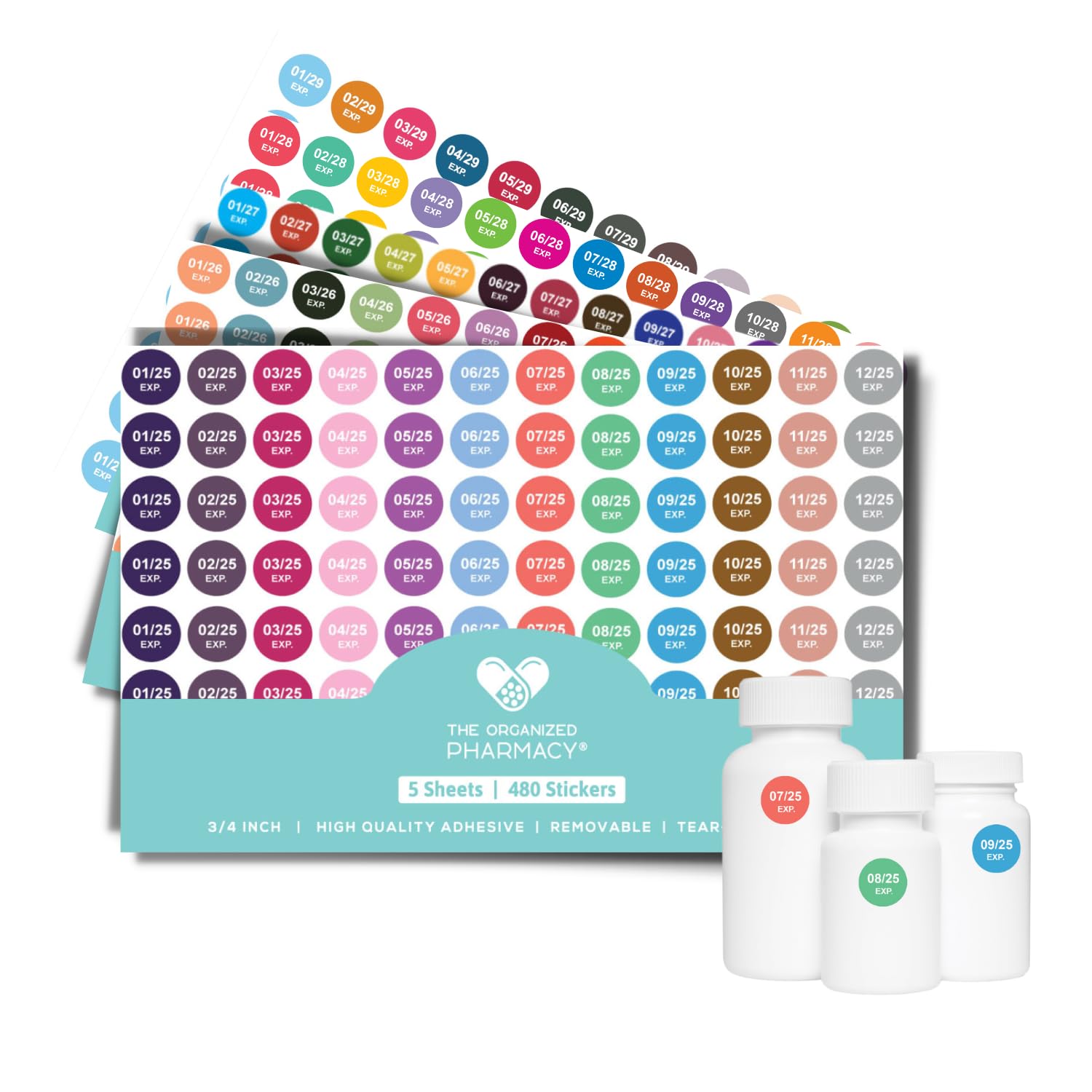 The Organized Pharmacy Expiration Dates Stickers System See Pull Done ...