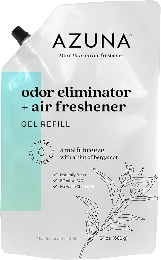 Amazon.com: Azuna All-Natural Odor Remover Gel Refill Pouch | Air ...