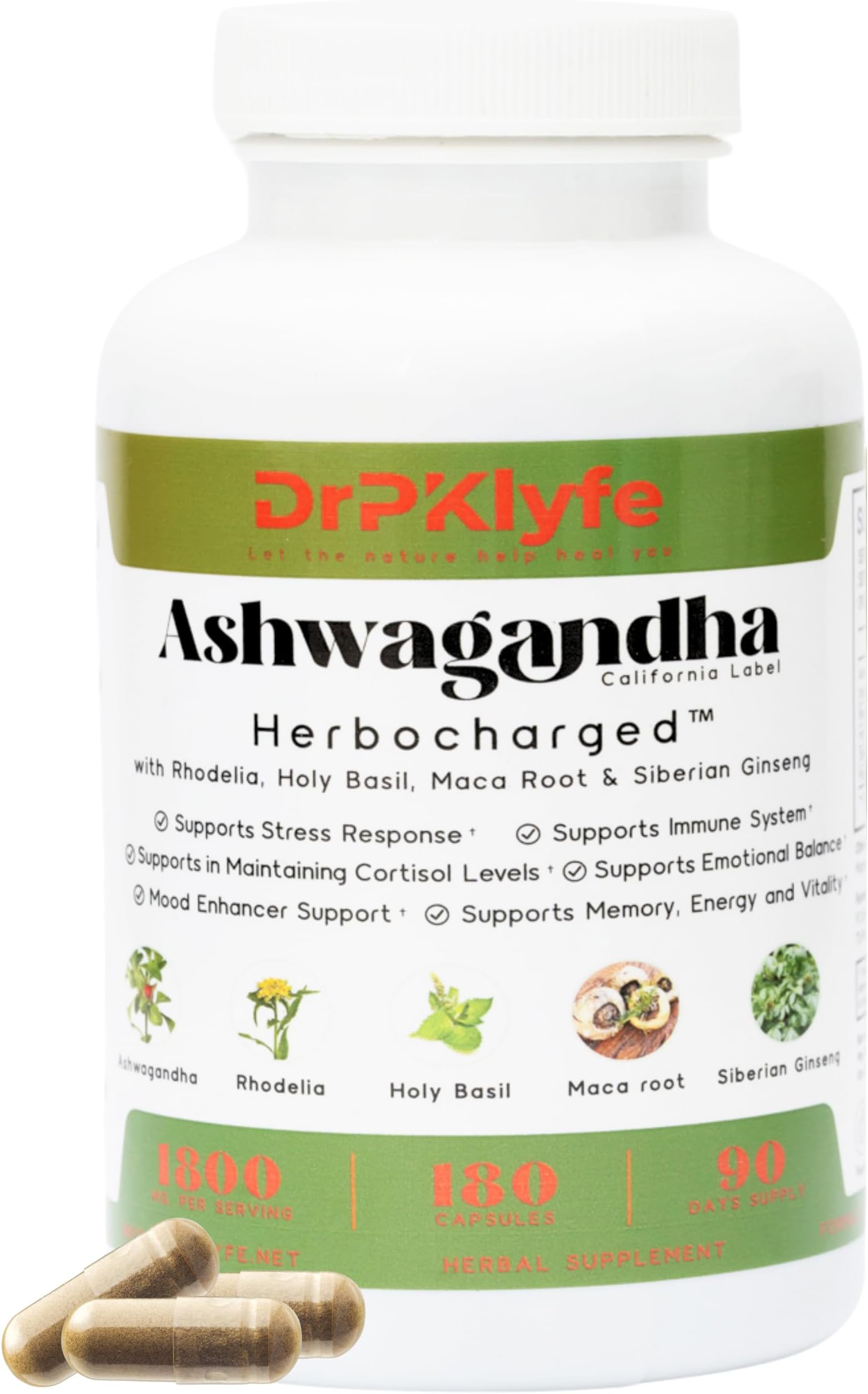 Amazon.com: Adaptogen Blend (All-in-1) Supplement with 9 Active Herbal ...