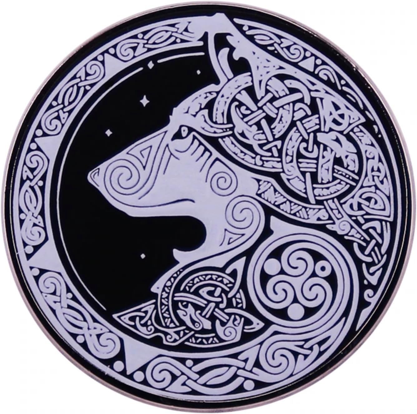Amazon.com: Fenrir Wolf Celtic Norse Viking Knot God Odin Ragnarok 1.2 ...