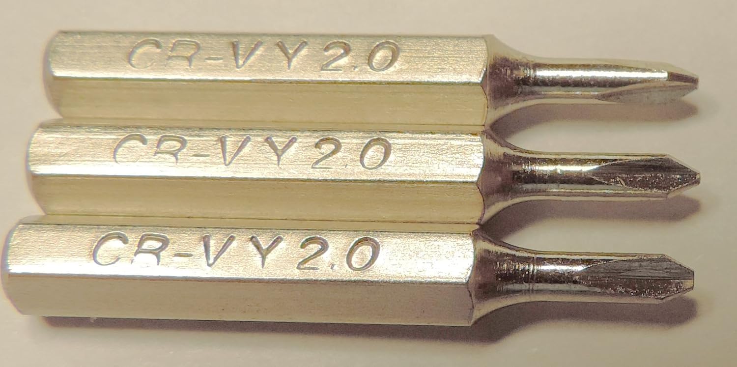Amazon.com: 3 Y0 Replacement Bits for 4mm Mini Hex Drive Screwdrivers ...
