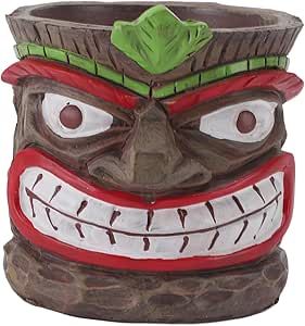 Kuuleyn Funny Tiki Head Indoor Small Planter Pot, Totem Sculpture ...