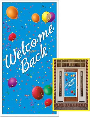 Amazon.com: Welcome Back Door Cover Party Accessory (Value 3-Pack ...