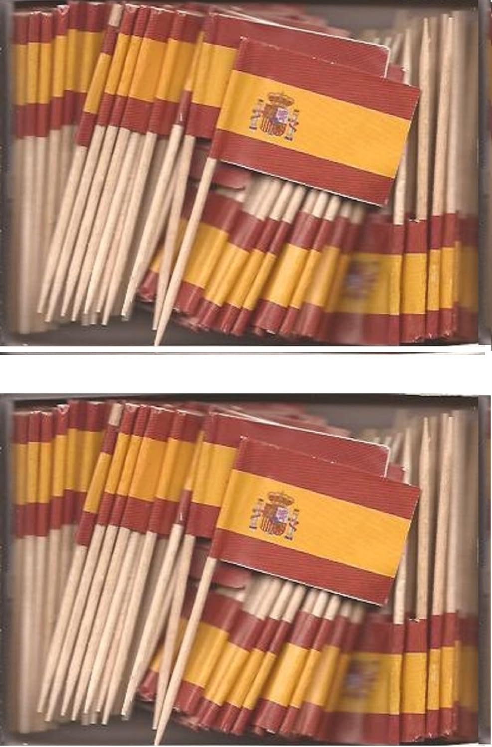 Amazon.com: Spain Toothpick Flags. 200 Small Mini Cupcake Cocktail ...