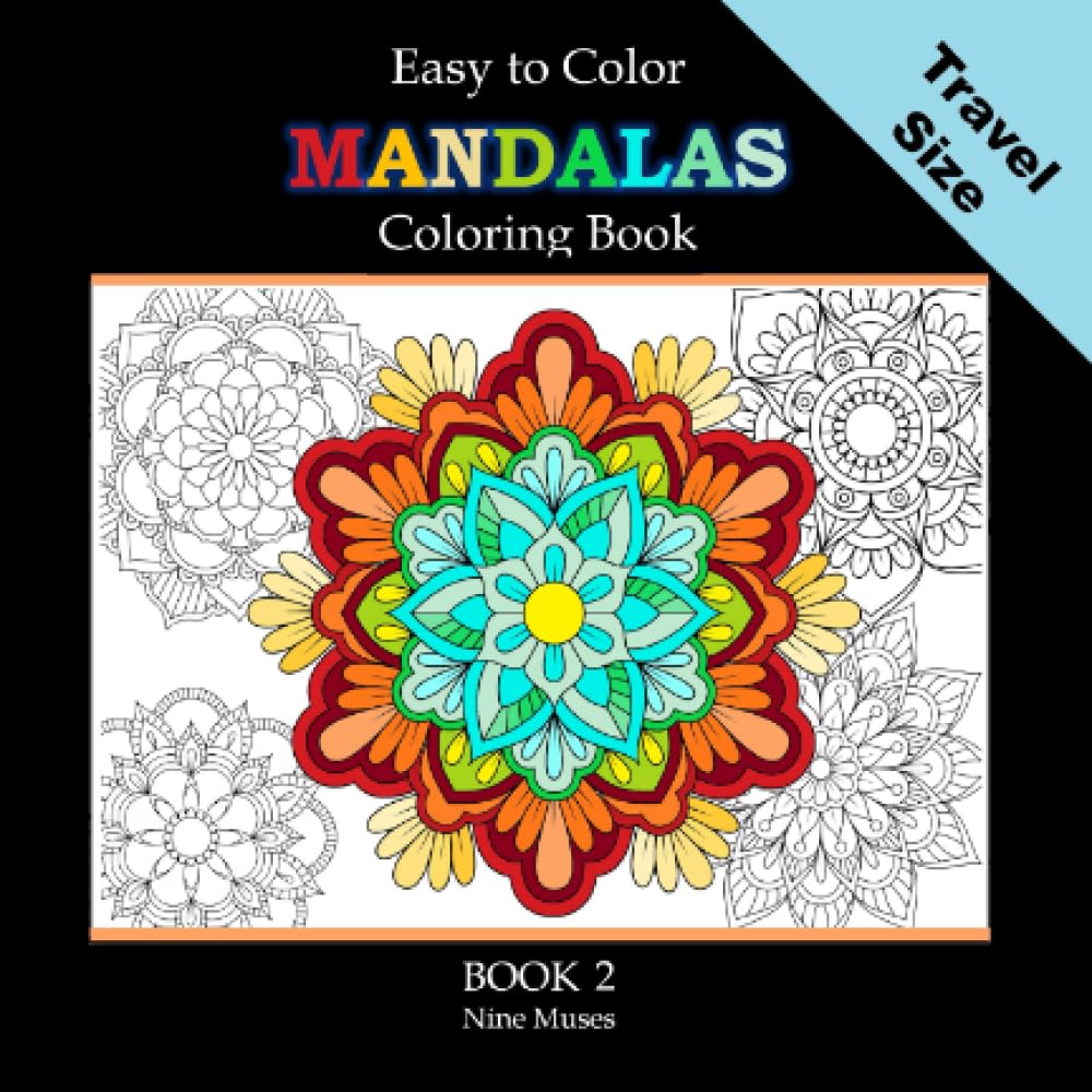 Amazon.com: Easy to Color Mandalas Travel Size Coloring Book: Book 2 ...