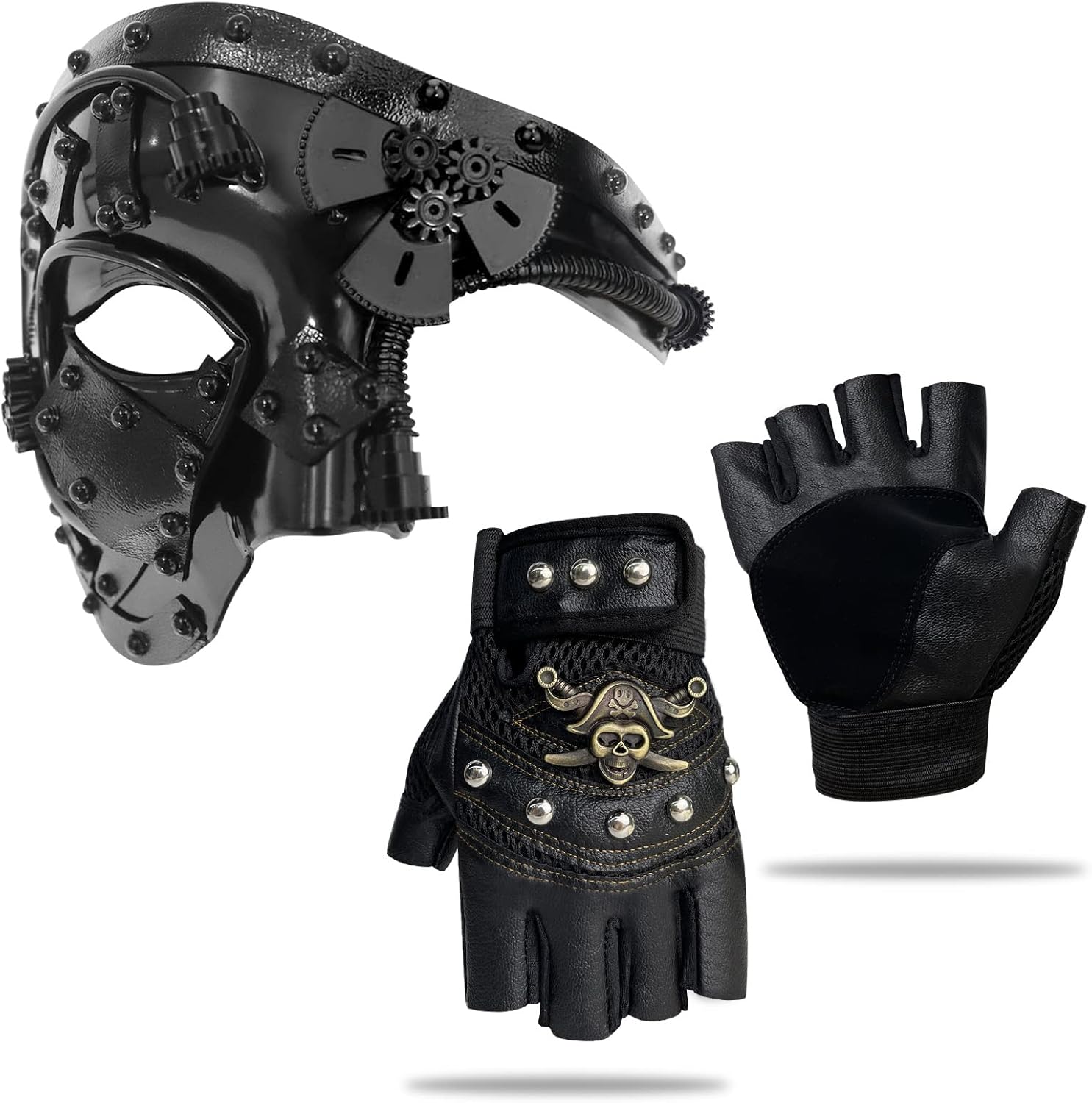 IncreDecor Steampunk - Accesorios para disfraz para hombre, máscara ...