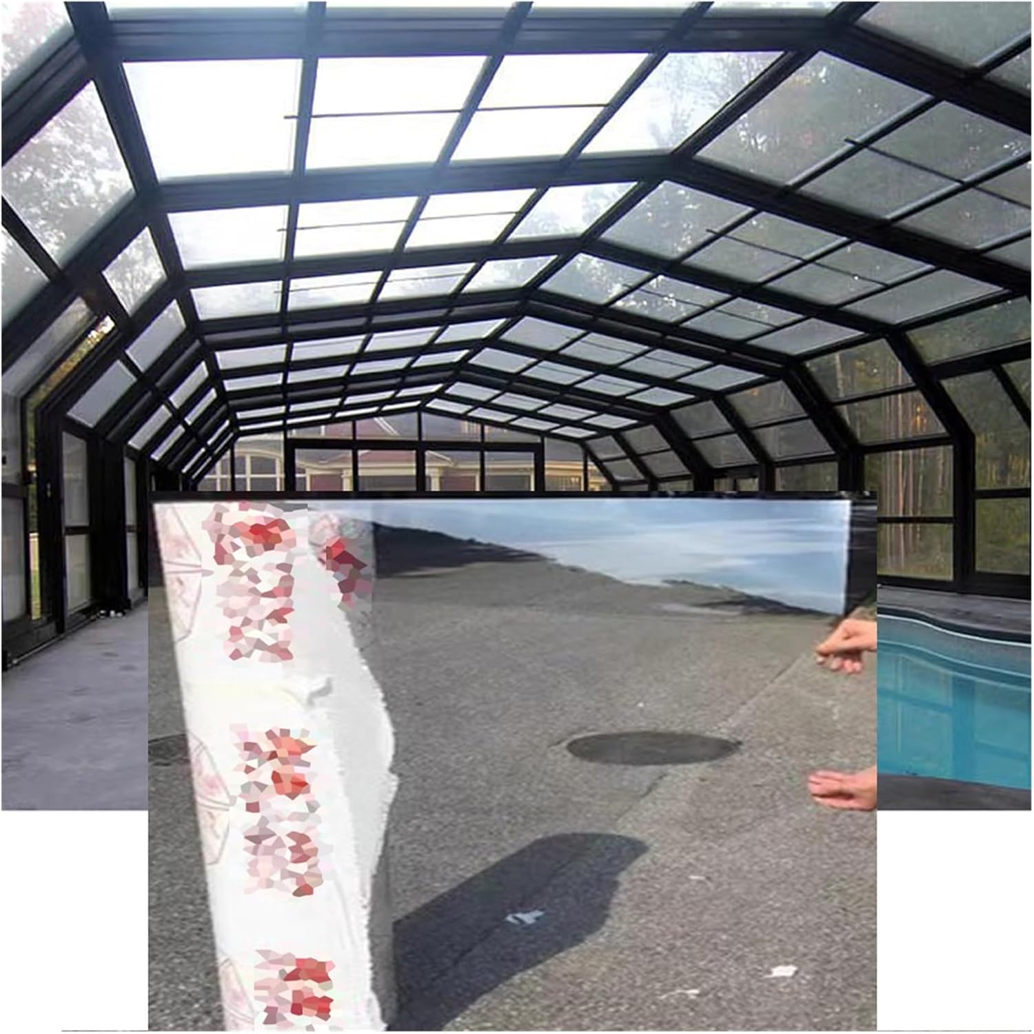 Amazon.com: Polycarbonate Roofing Sheets, Weather-Resistant Rain Roof ...