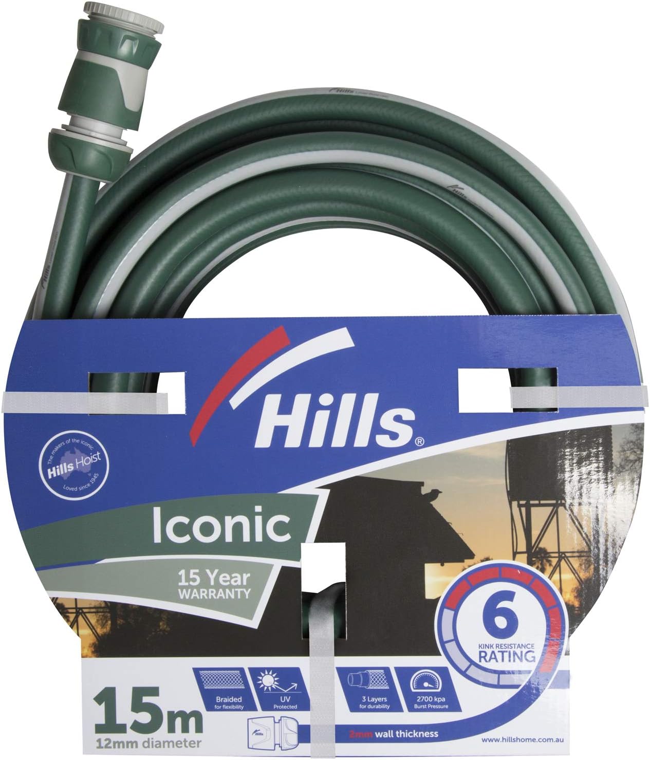 Hills Iconic Garden Hose 12mm x 15m : Amazon.com.au: Garden