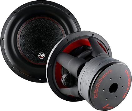 AUDIOPIPE TXX-BDC4-12D2 Subwoofer Quad Stack 12-inch 1100 Watts RMS ...