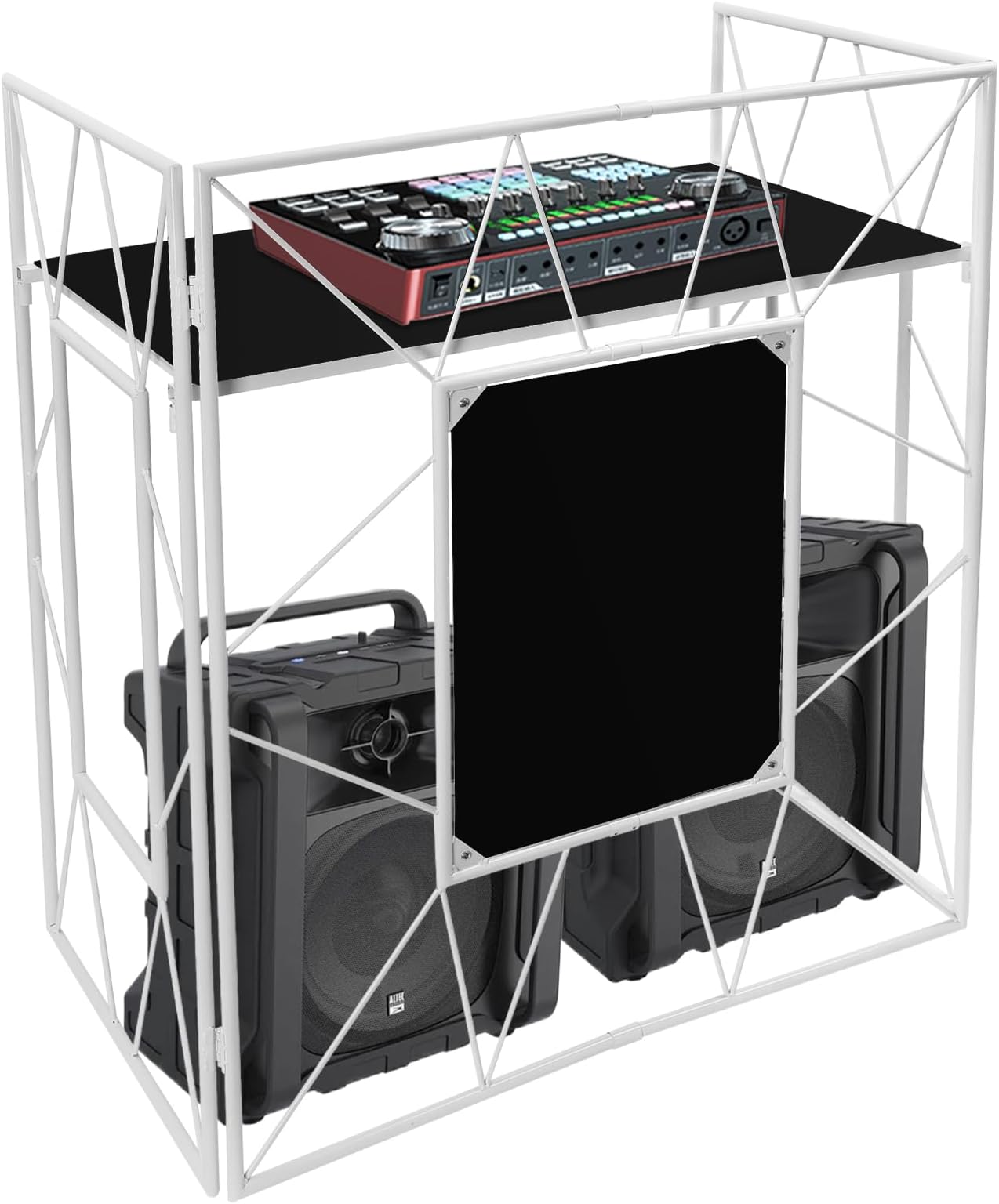Amazon.com: DJ Booth Stand Event Table, Metal DJ Display Rack, Portable ...