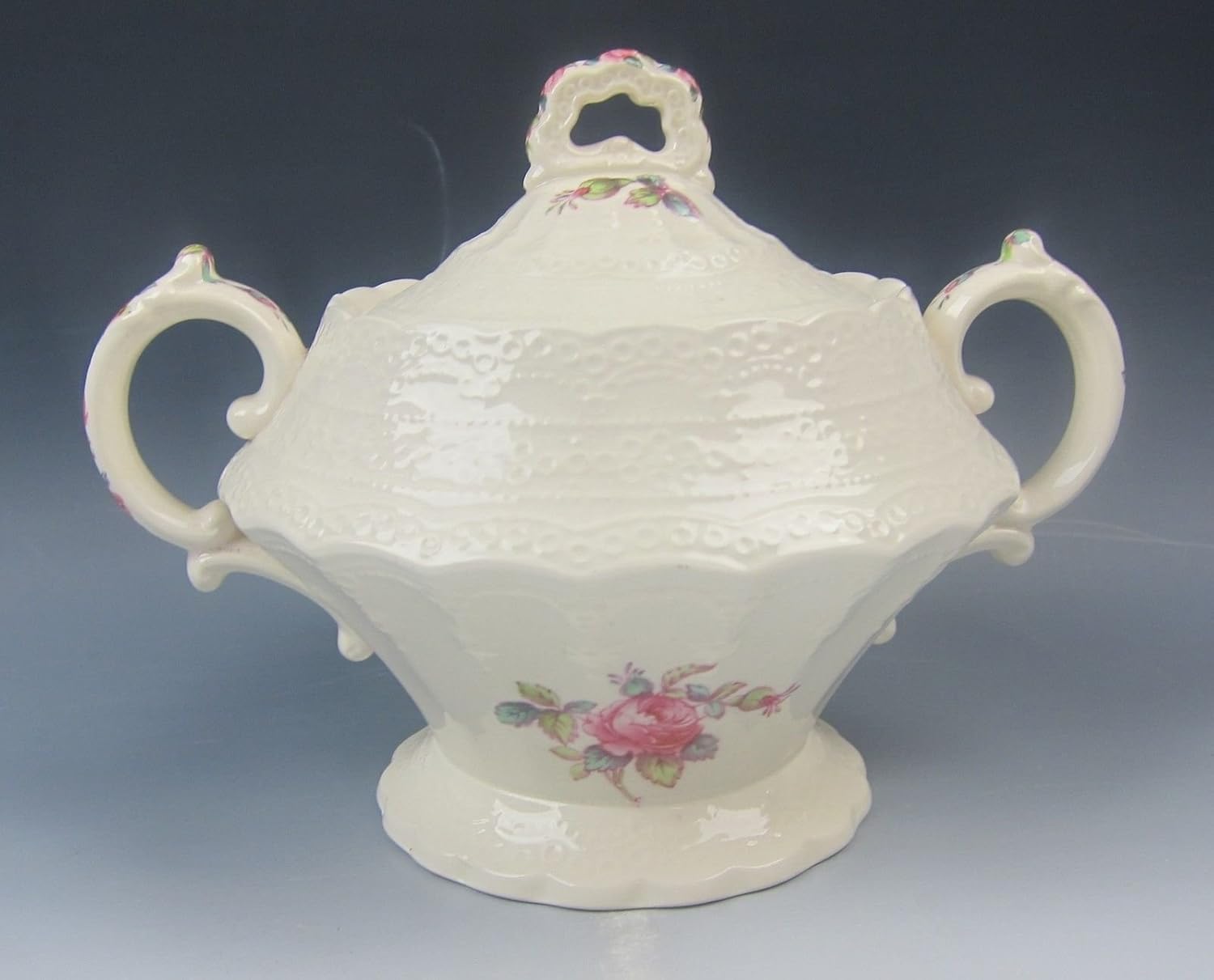 Amazon.com | Spode China BILLINGSLEY ROSE-PINK Sugar Bowl with Lid VERY ...