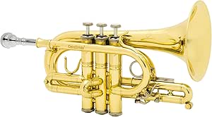 Amazon.com: Carol Brass N4000 CL, Pocket Trumpet, C Tube, Yellow Brass ...