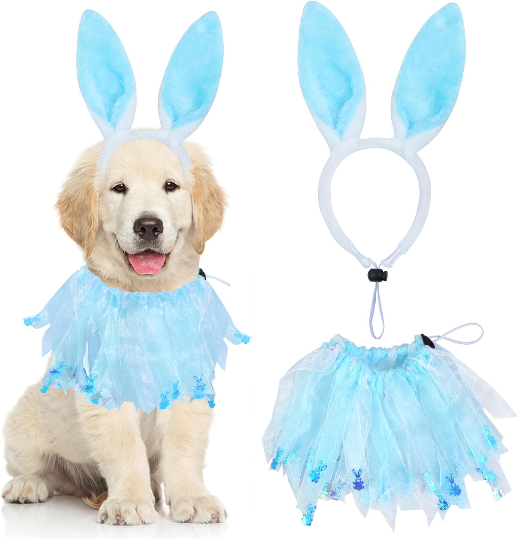 Amazon.com : JaGely 6 Pcs Dog Easter Costumes Set Dog Easter Outfit ...