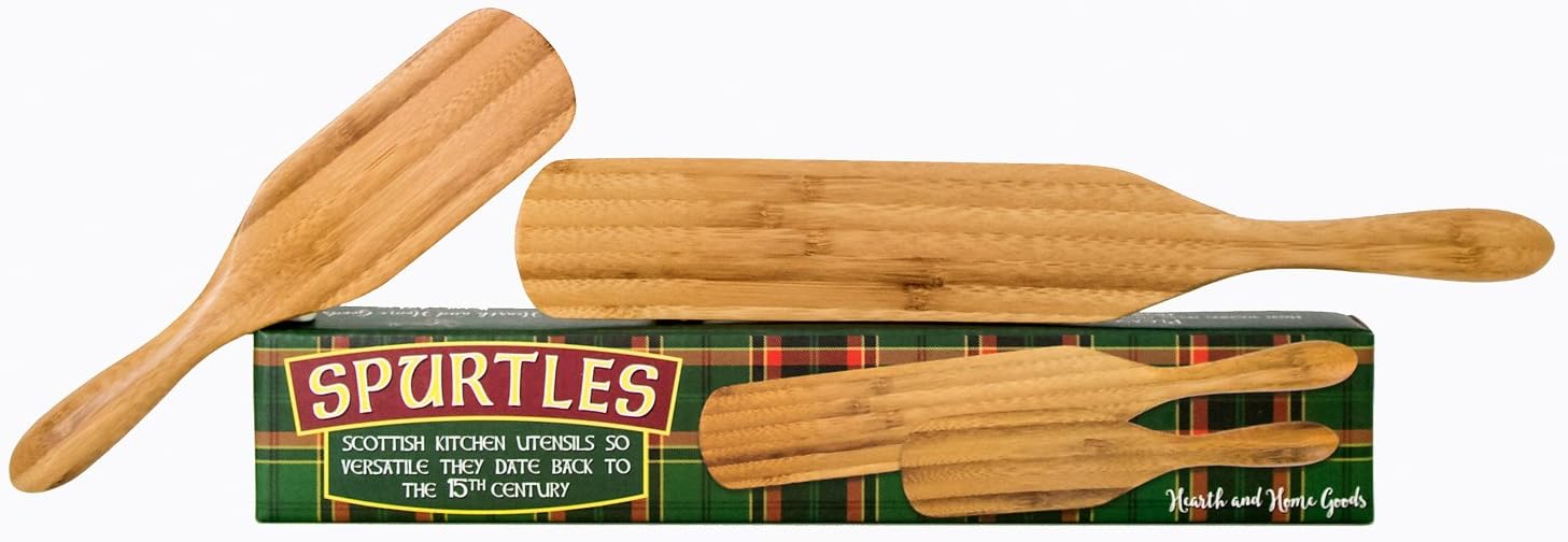 Amazon.com: Spurtle Cooking Utensils | 2 Piece Kitchen Tools Set | Heat ...