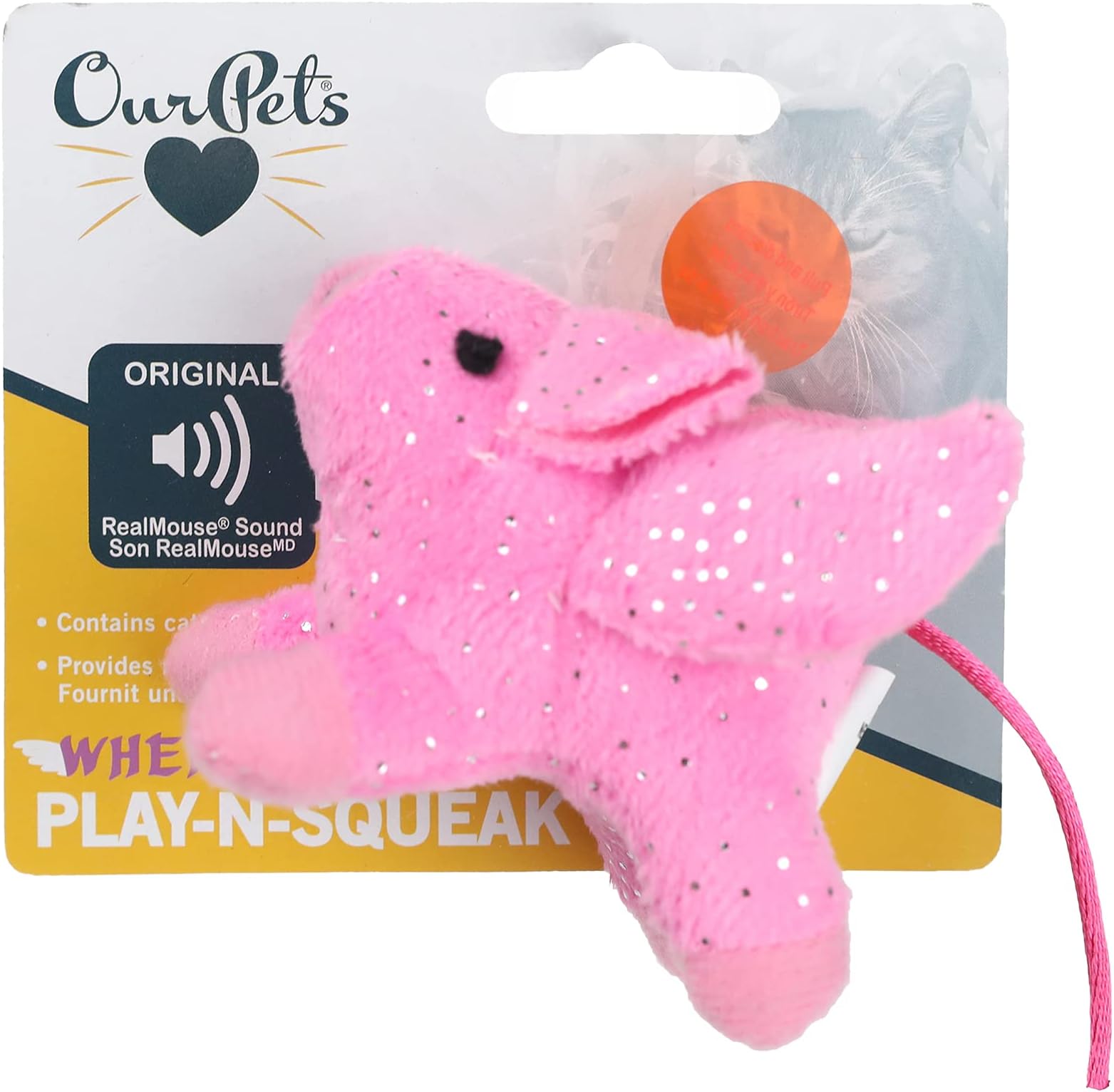 Amazon.com : Our Pets 1400013771 OPB Barnyard Collection Pig Cat Toy ...