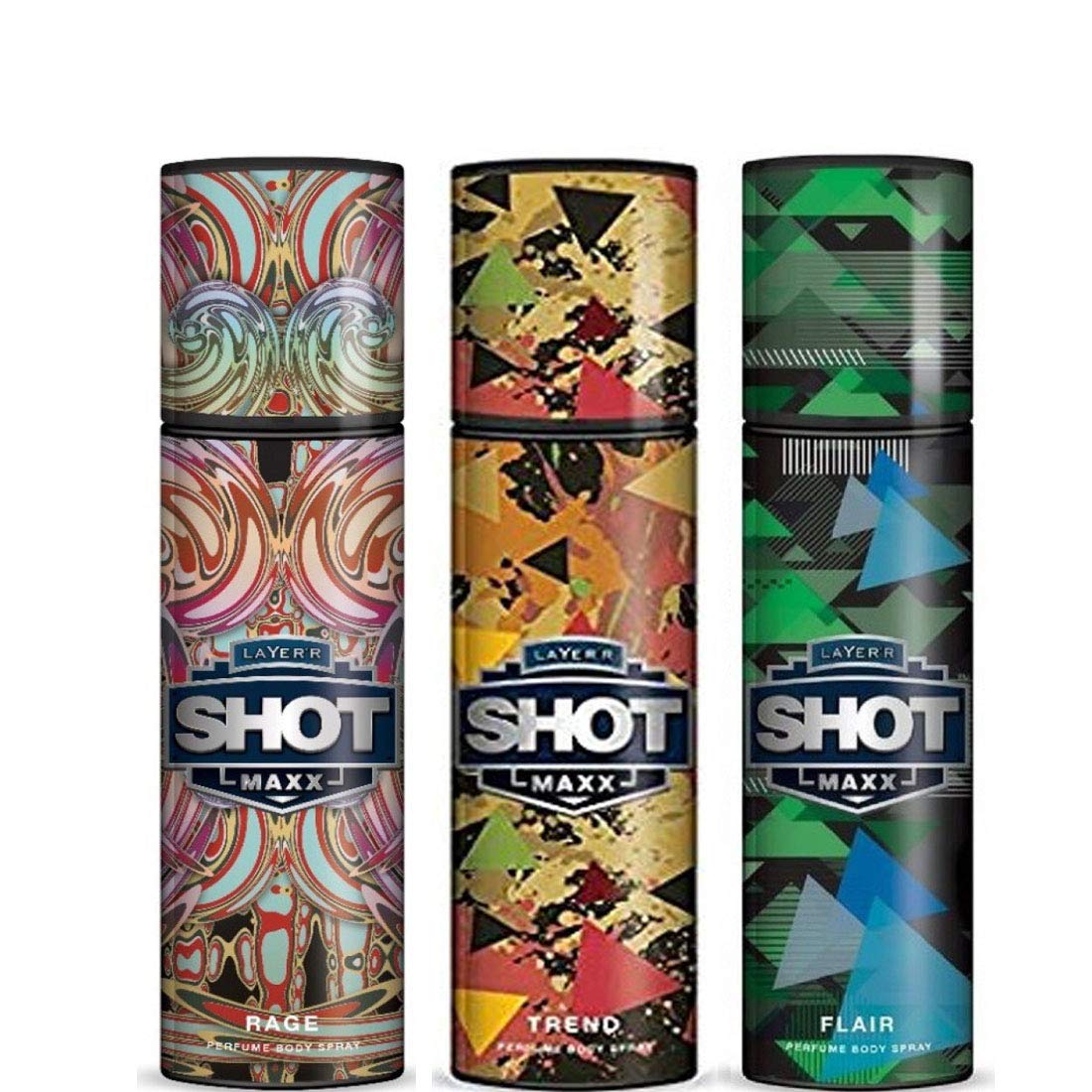 Buy LAYER'R SHOT RAGE, TREND, FLAIR Deo (Set of 3) Online at Low Prices ...