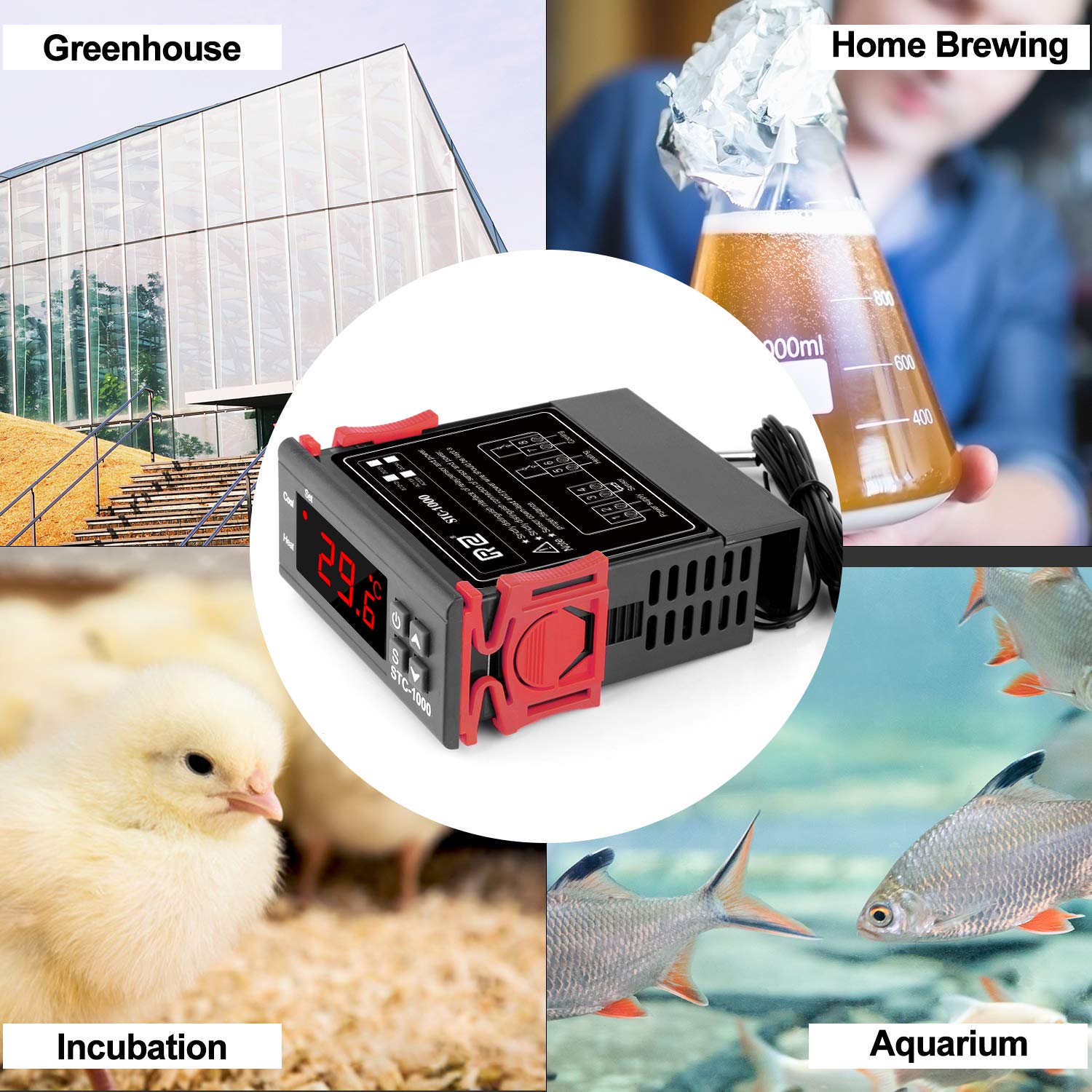 Digital Temperature Controller Centigrade Thermostat Ac 110 220v 10a Temp Control