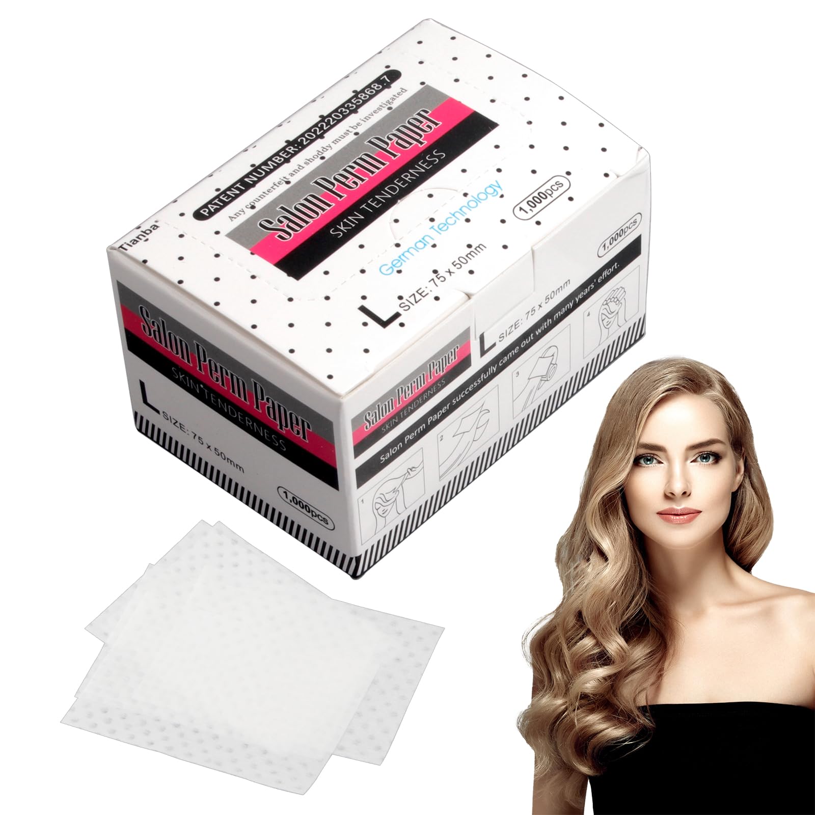 Snapklik.com : Hair Perm Paper, 1000pcs Ultra-thin Mesh Breathable ...