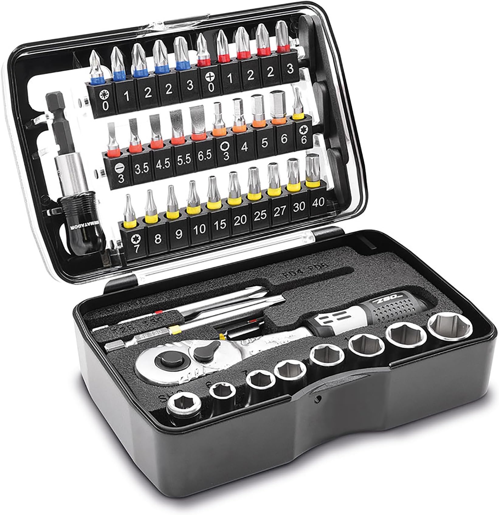 MATADOR Bit Set & Steckschlüsselsatz mit 1/4" Ratsche | 47-teiliges ...
