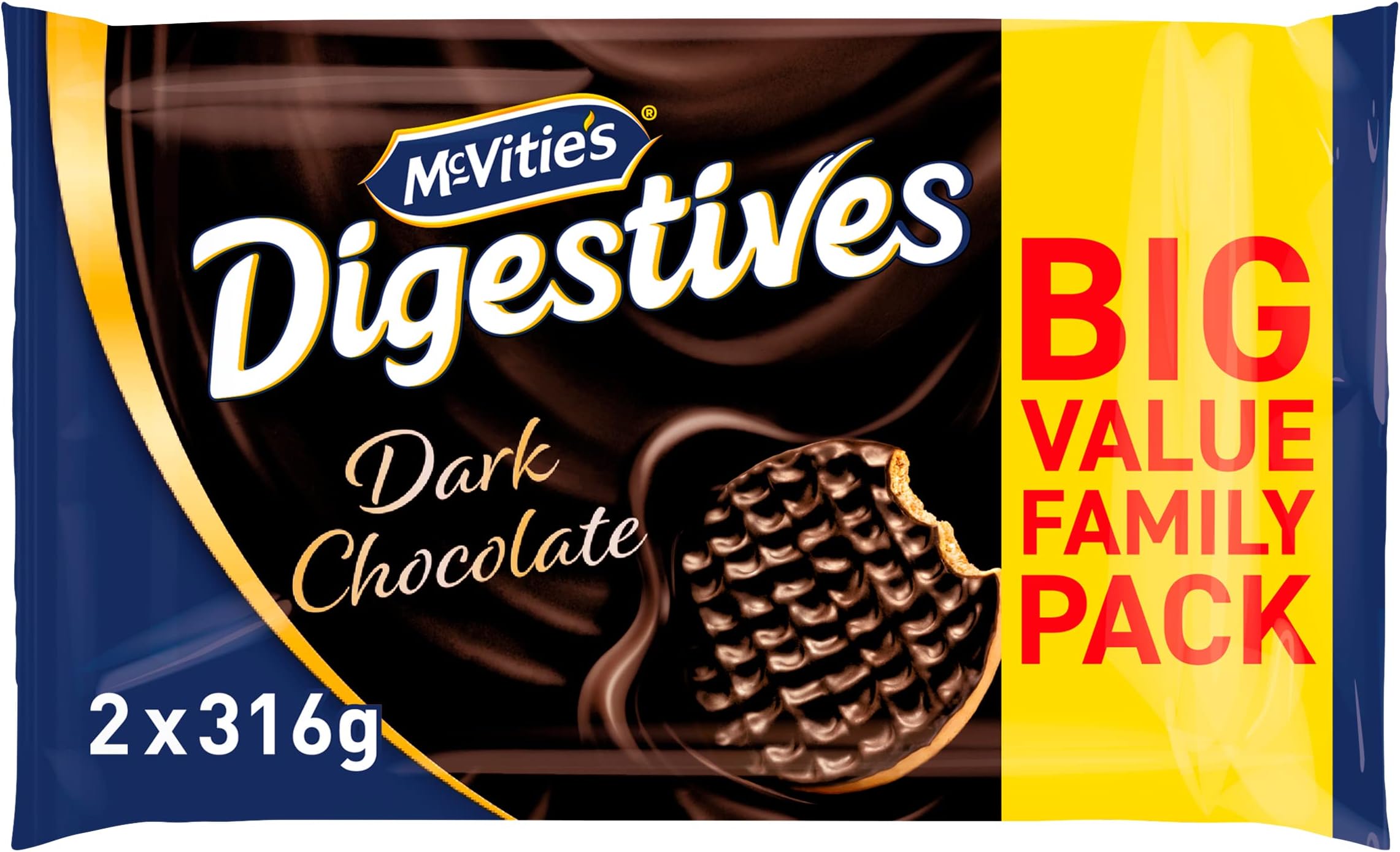 Amazon.com : McVitie's Digestive Dark Chocolate Biscuits 266g - (Pack ...
