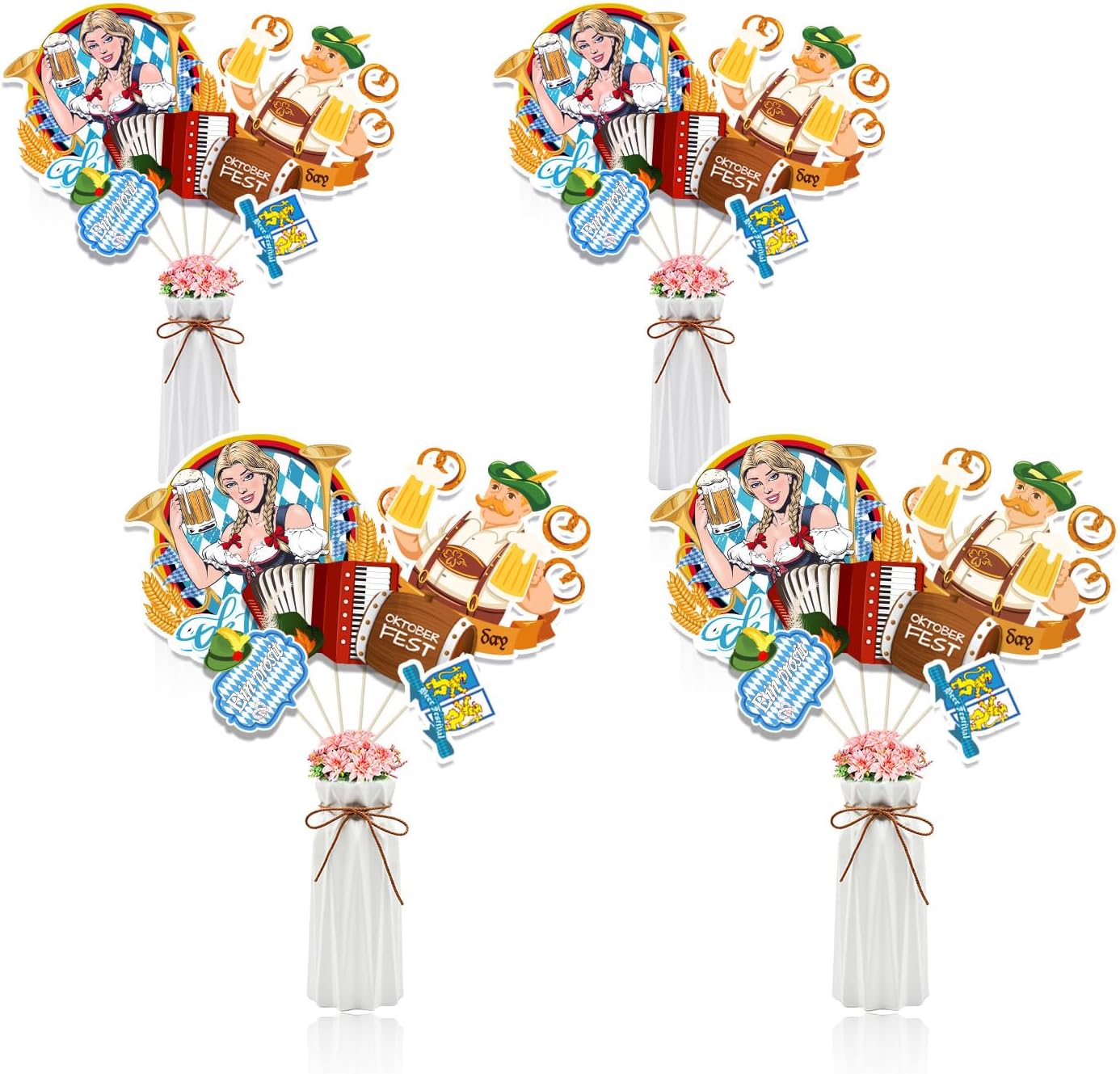 Amazon.com: KYMY 24 Sets Oktoberfest Table Centerpiece，Oktoberfest ...