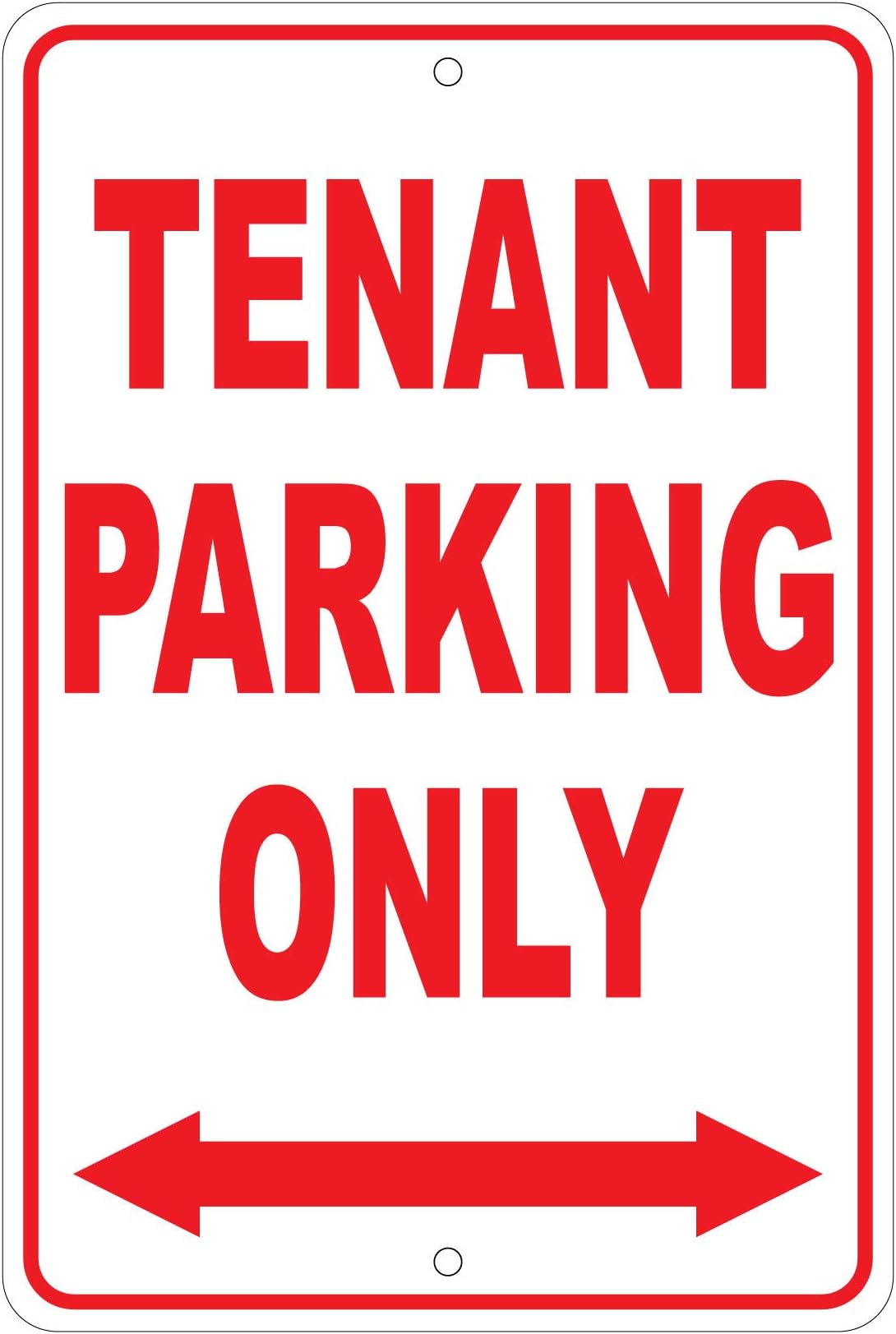 Amazon.com: 2PC Tenant Parking Only Sign, 18 x 12 Inches - Aluminum ...