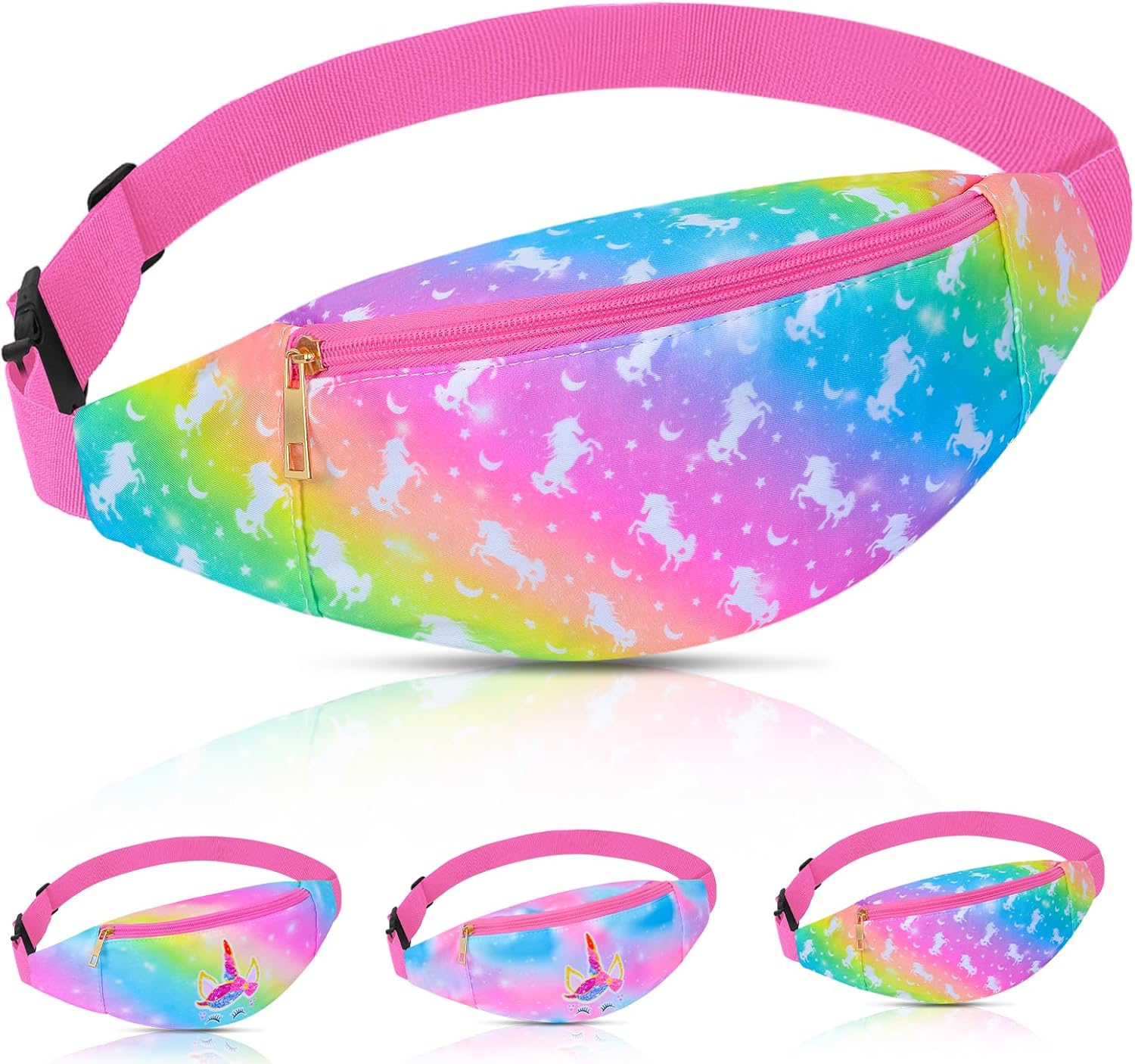 AuSletie Fanny Pack for Kids Girls Fashion Waist Pack with Adjustable ...