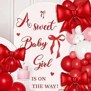 Amazon.com: Sweet Baby Sign Decals for Backdrop Baby Girl Shower ...