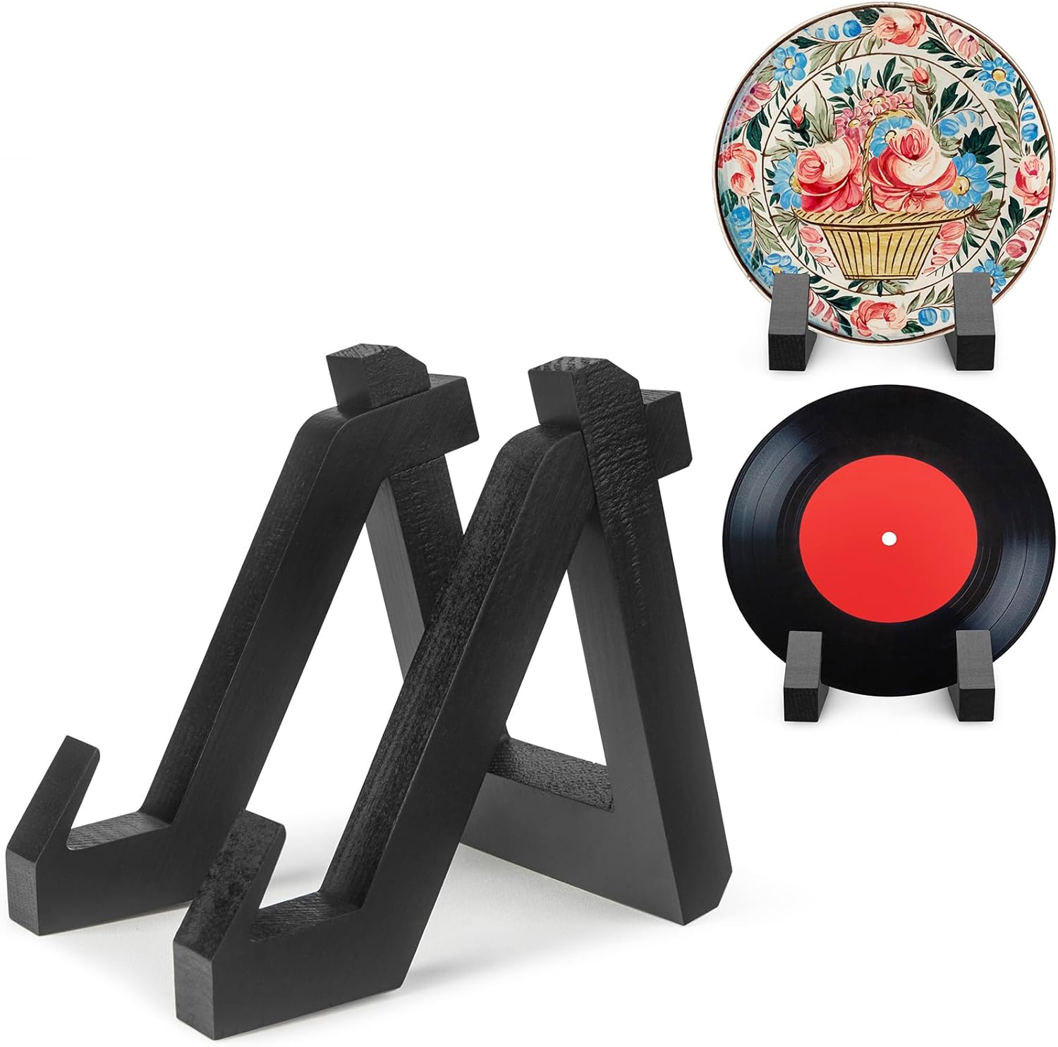 Amazon.com: Country Rustic Plate Display Stand, 8-Inch Plate Stand for Display, Vinyl Record ...